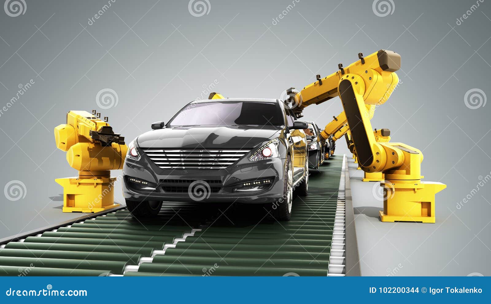 Car Assembly Line Clip Art
