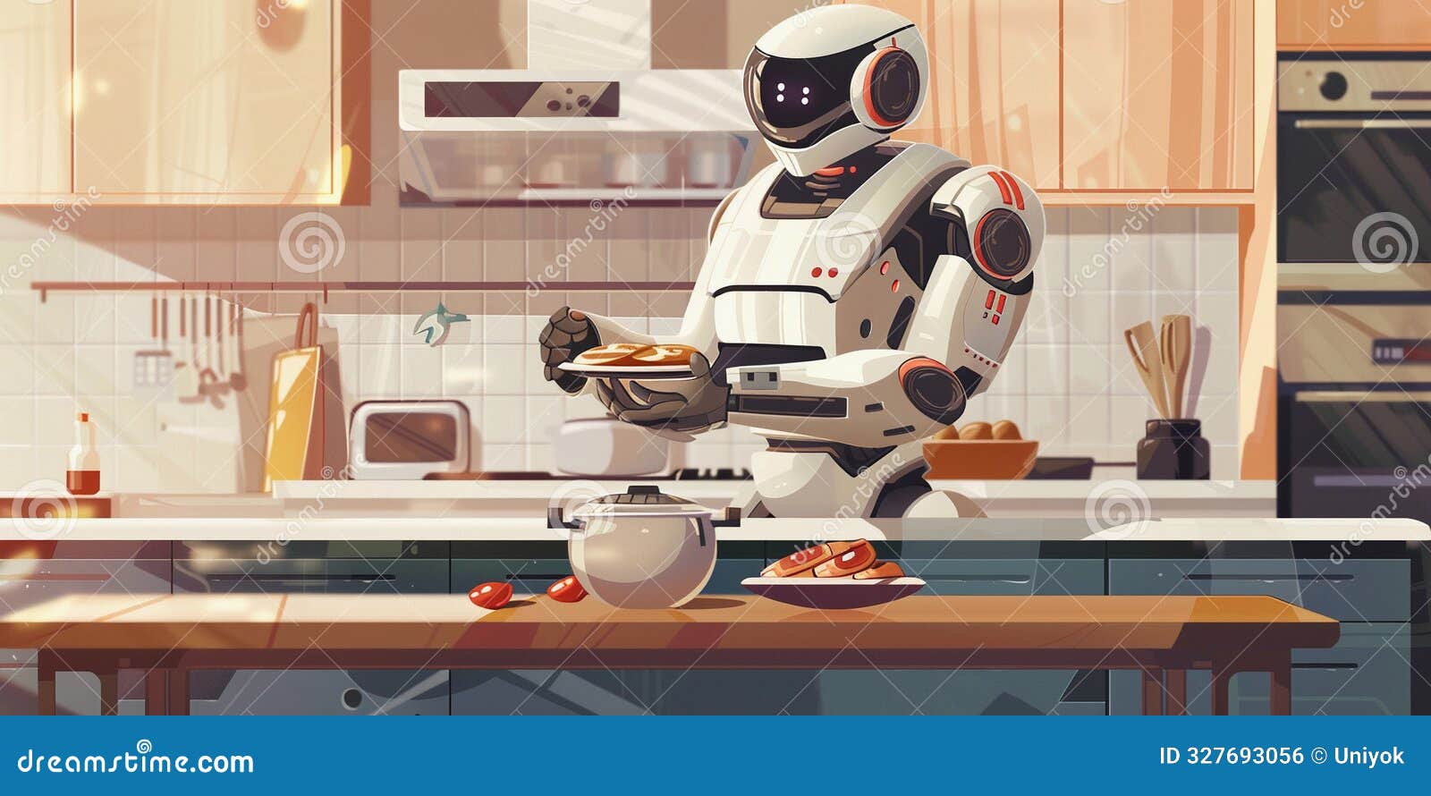 A Robot Assistant with Artificial Intelligence Cooks in the Kitchen ...