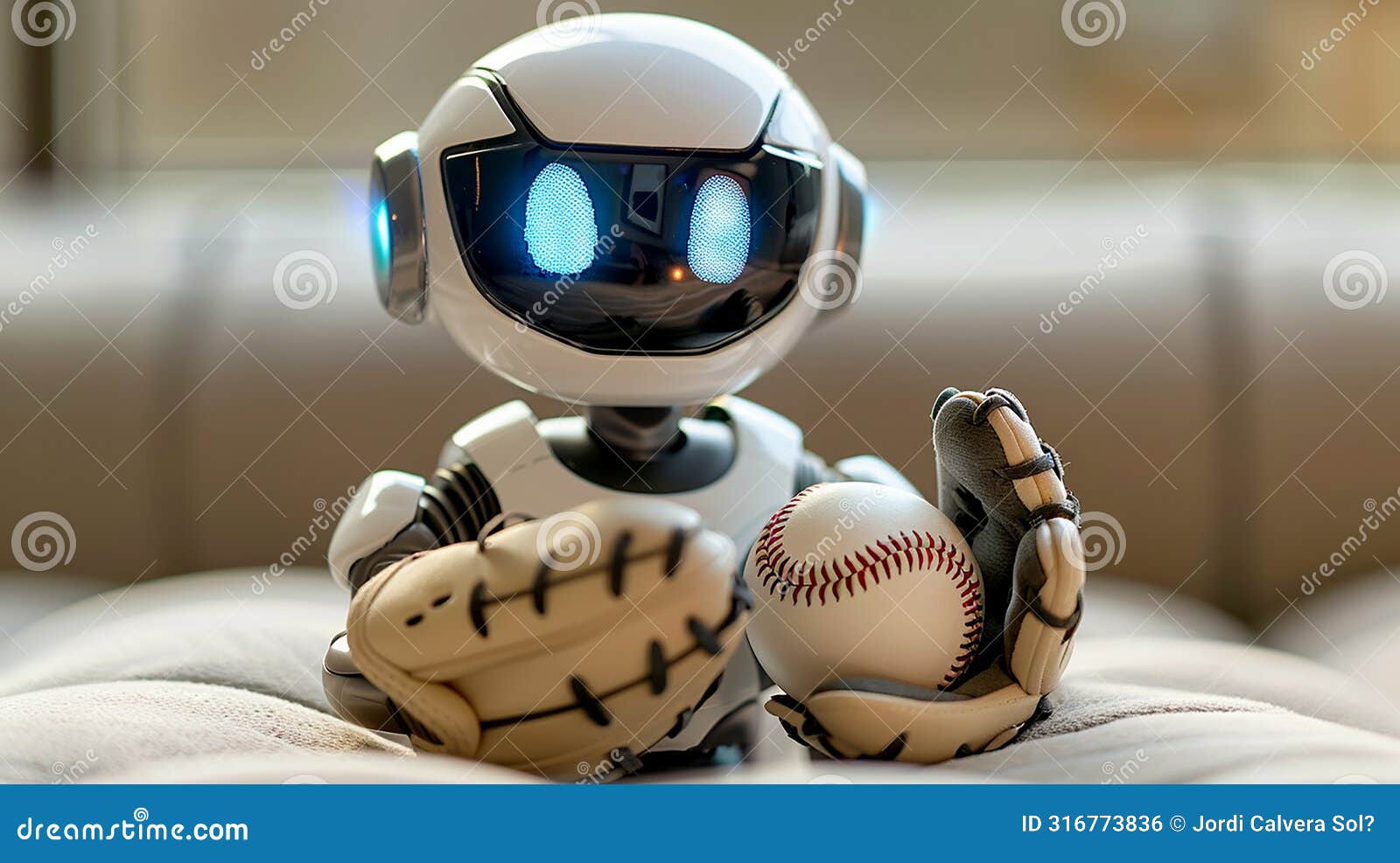 Robot Assistant Baseball Player on Transparent Background Stock ...