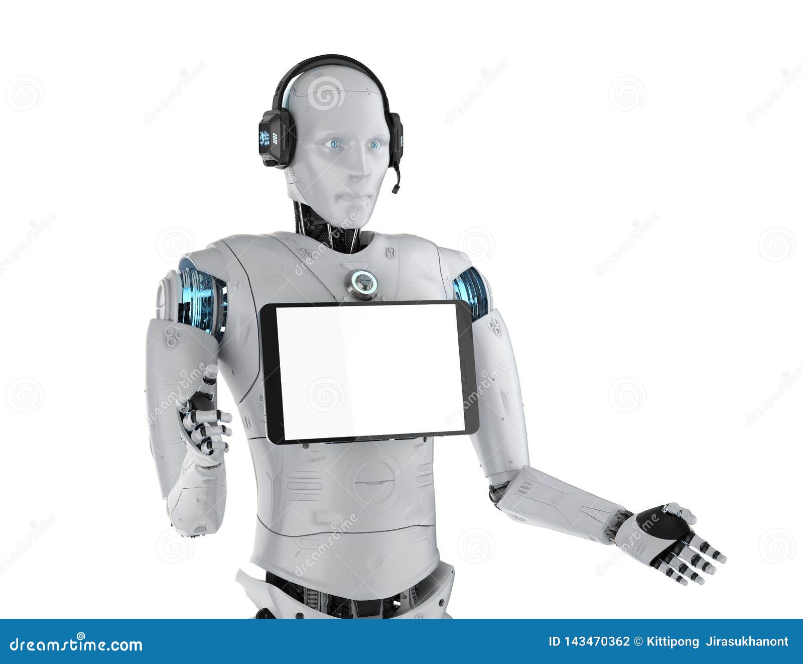 Robot assistant concept stock illustration. Illustration of chatter ...