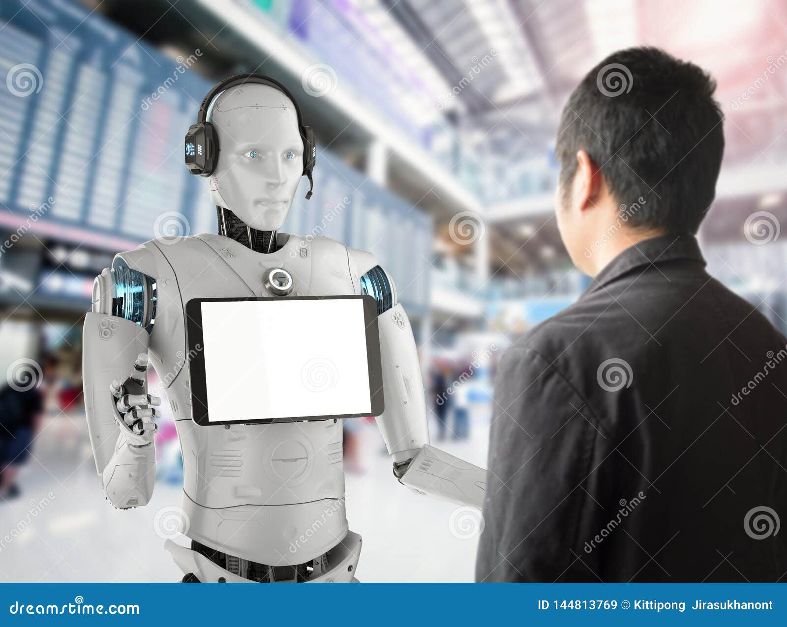 Robot assistant concept stock image. Image of advice - 144813769