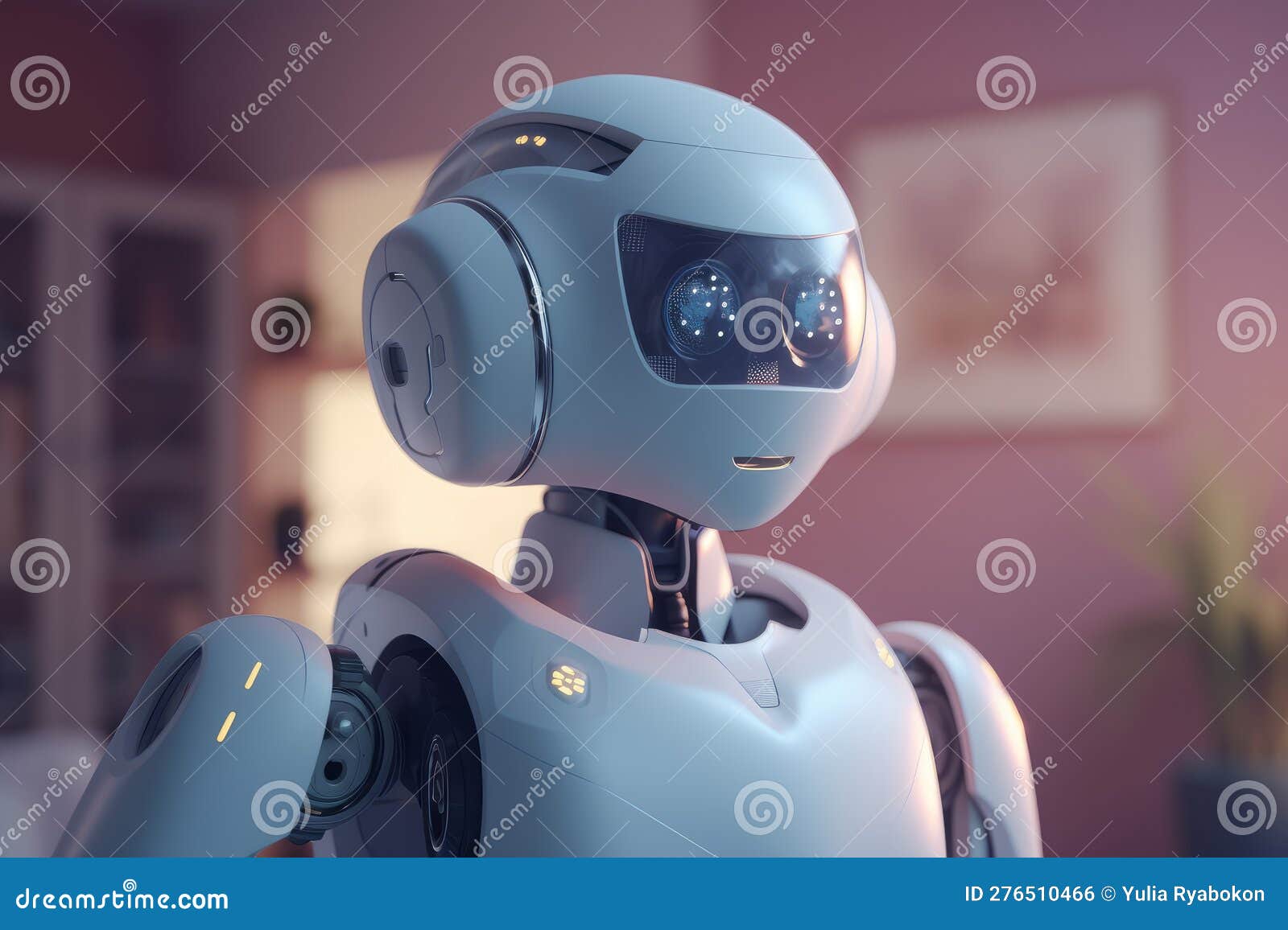Robot Assistant. Generate Ai Stock Illustration - Illustration of ...