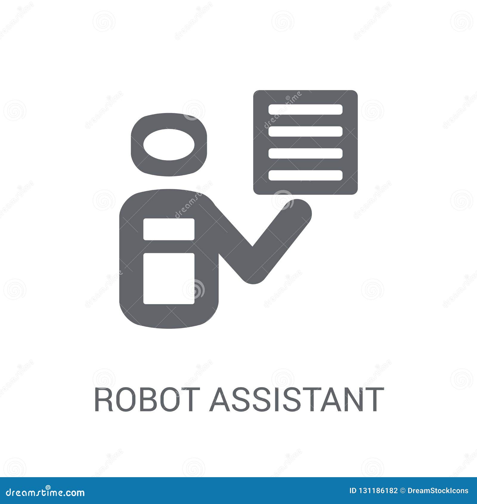 Robot Assistant Icon. Trendy Robot Assistant Logo Concept on White ...