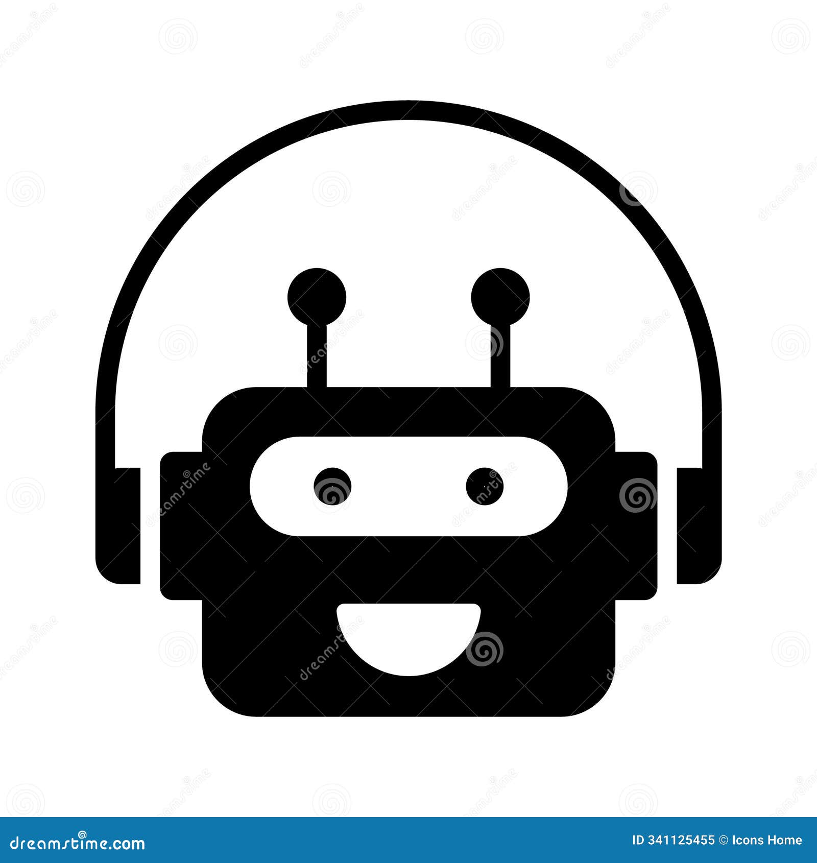 Vector Robotic Arm Symbol On Blueprint Paper Background. Robot Hand ...