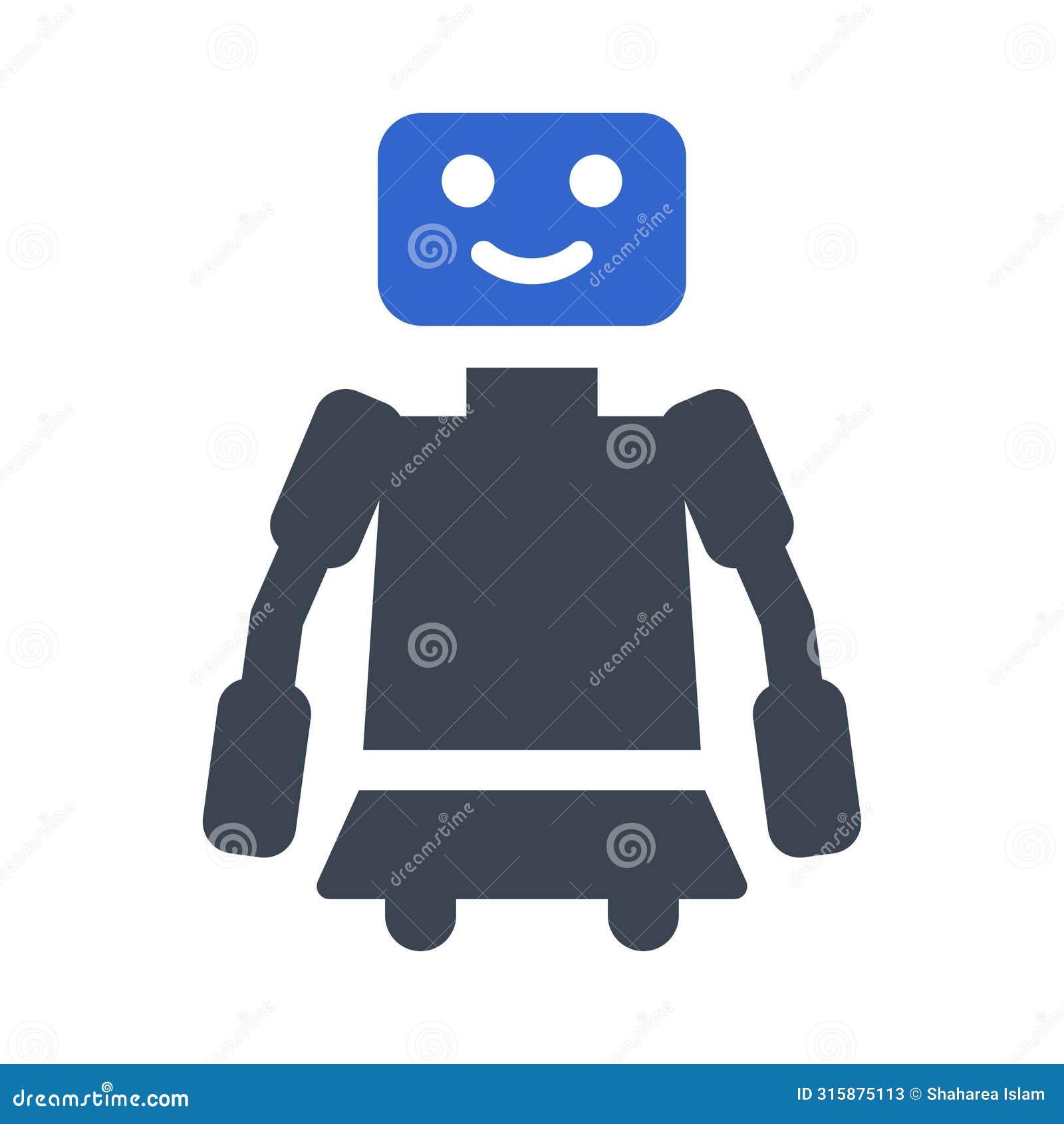 Robot Assistants Icon Cartoon Vector | CartoonDealer.com #315875113