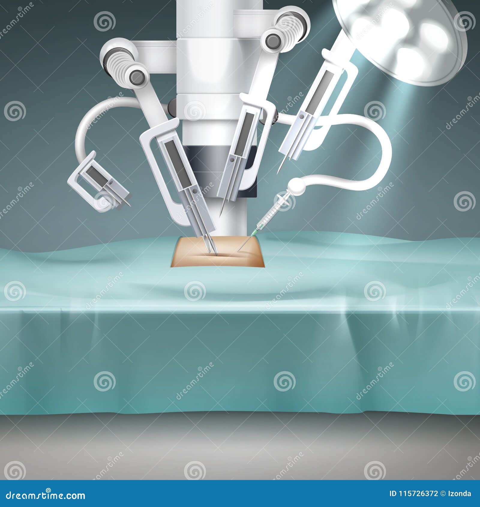 Robot-assisted Surgery Hand Drawn Outline Doodle Icon. Vector ...