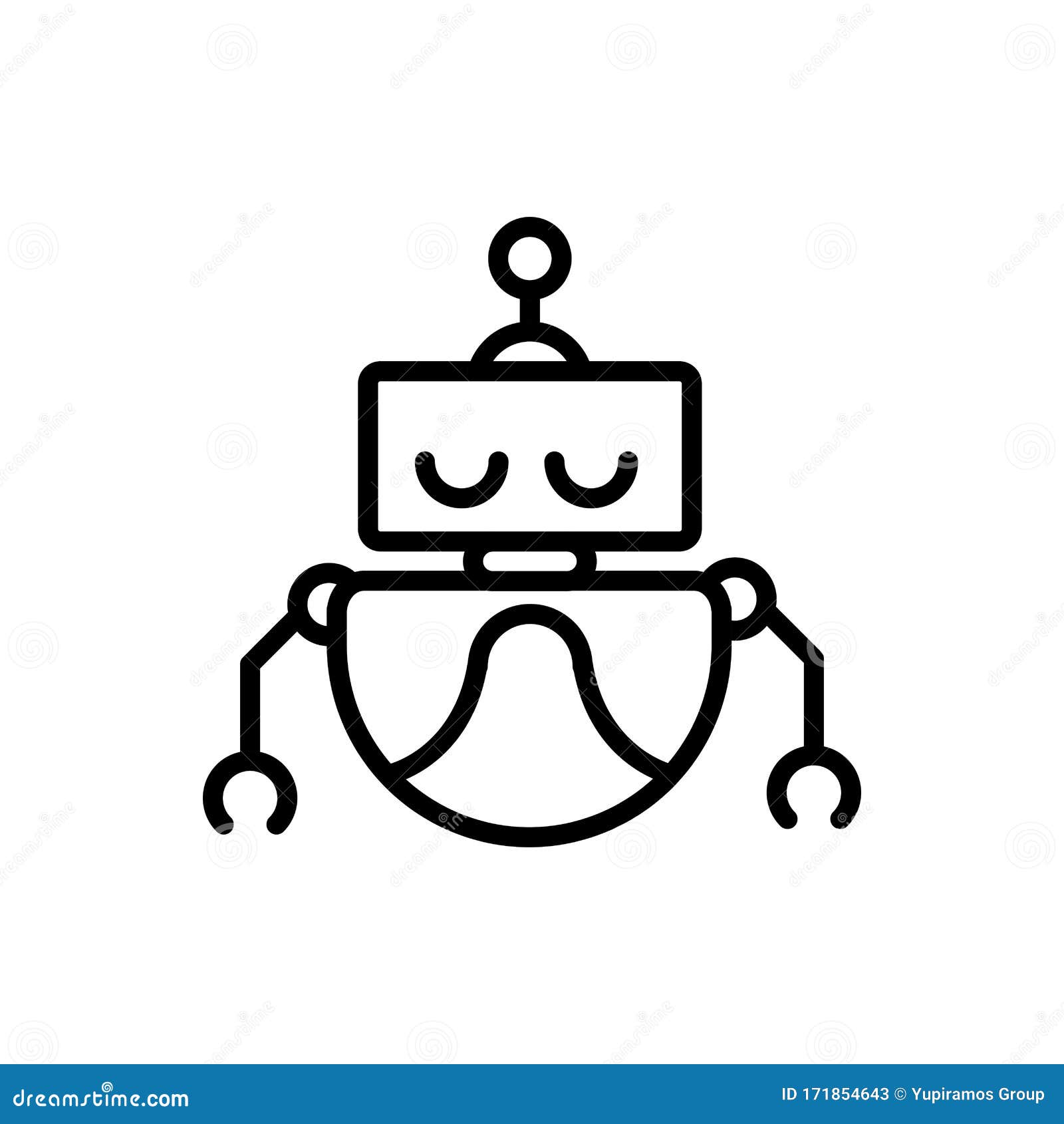 Robot Autonomous Technology Character Artificial Machine Linear Design ...