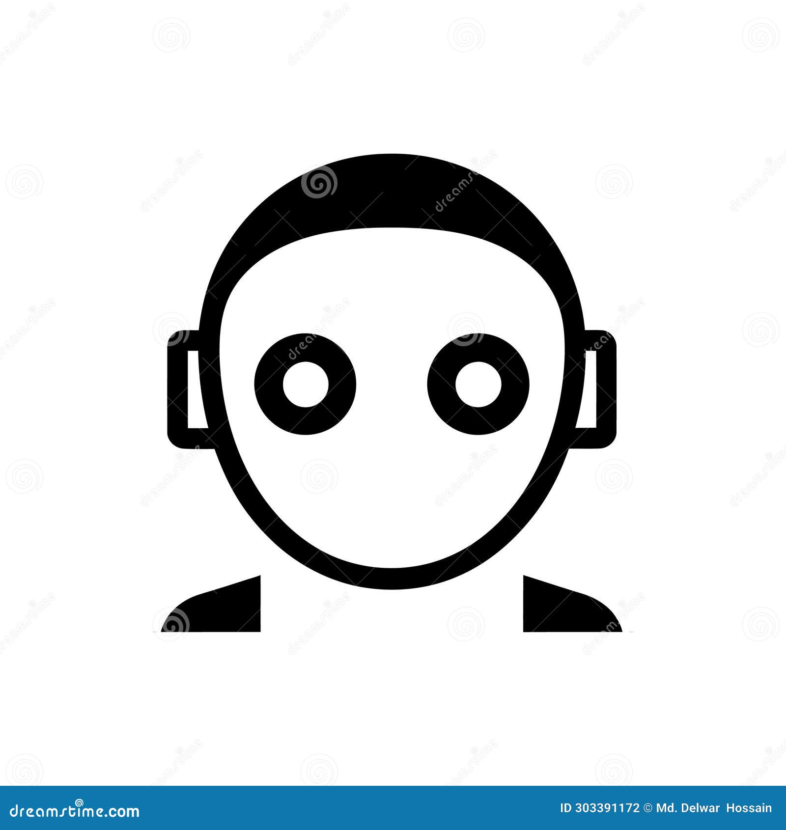 Robot avatar icon stock vector. Illustration of identity - 303391172