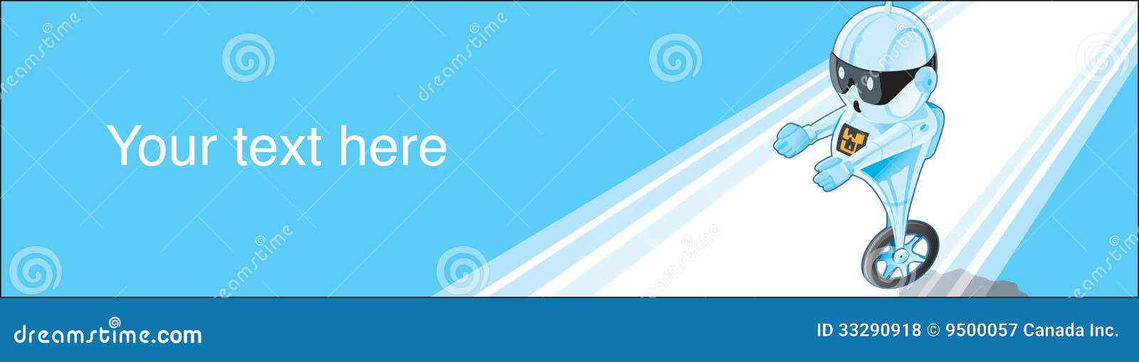 Robot Banner stock vector. Illustration of carrying, automation - 33290918