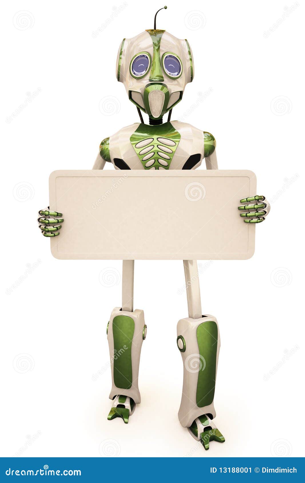 Robot billboard stock illustration. Illustration of element - 13188001