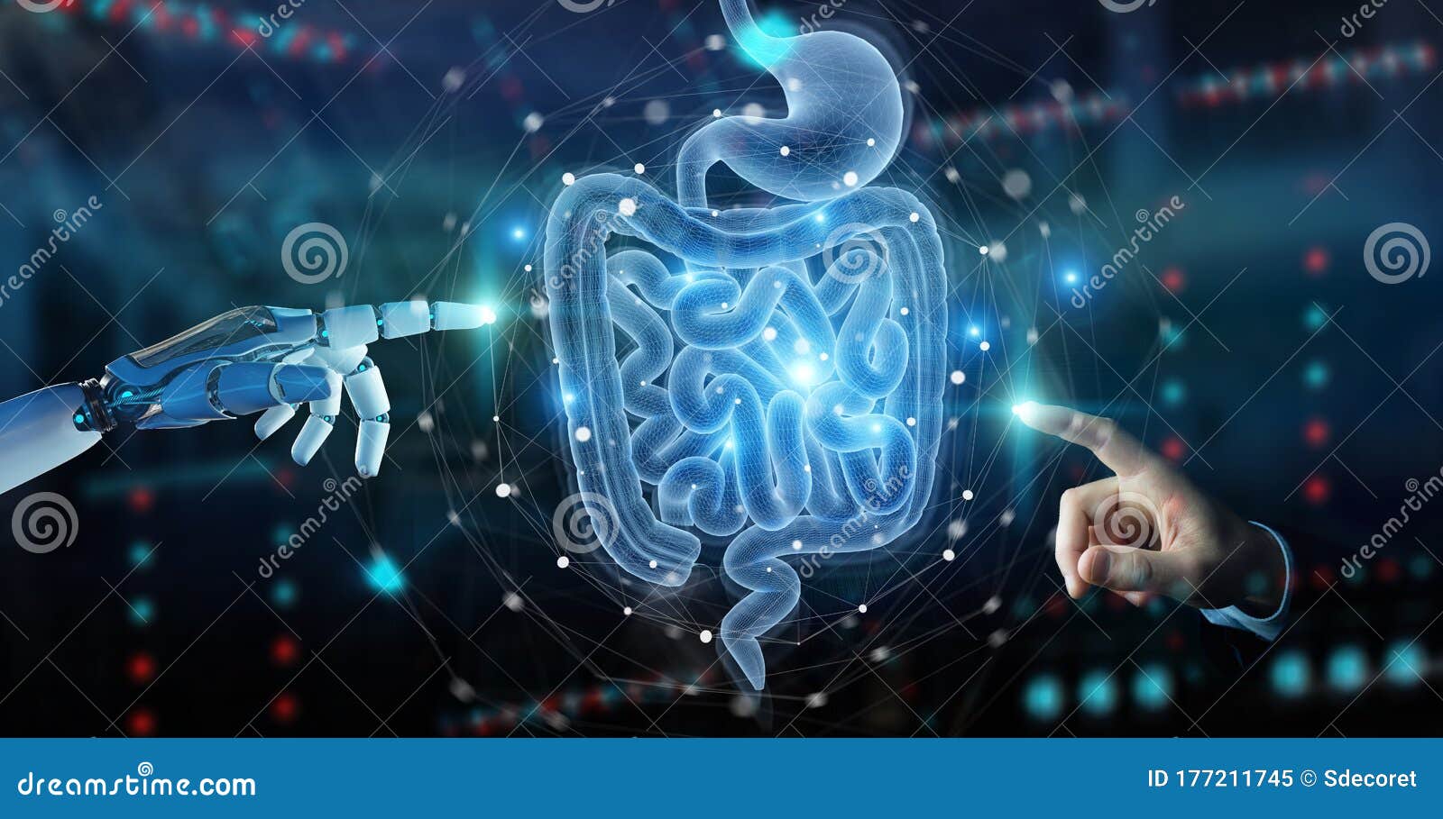 Robot Using Digital X-ray of Human Intestine Holographic Scan ...
