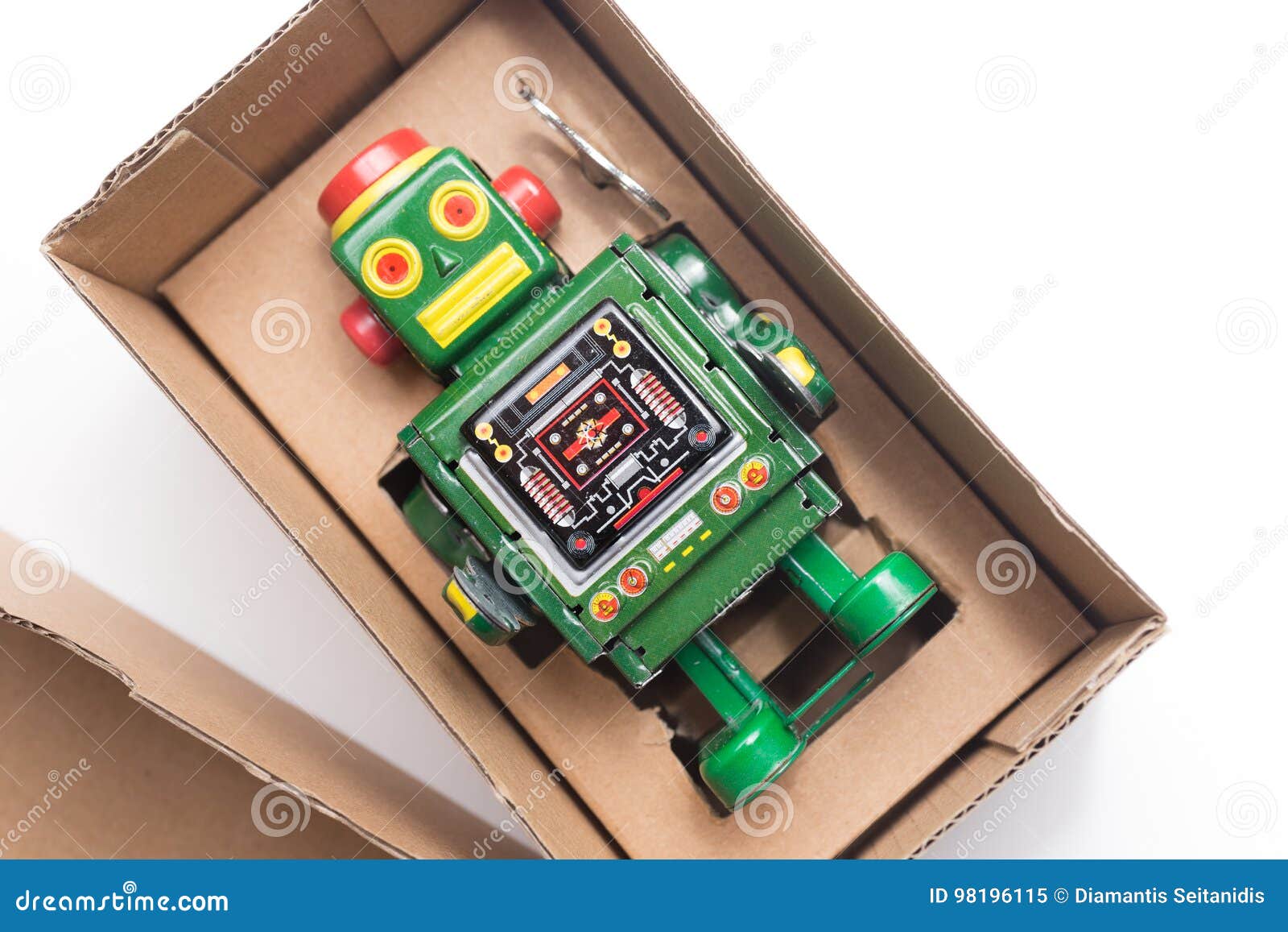 Robot in box stock image. Image of robot, machine, play - 98196115