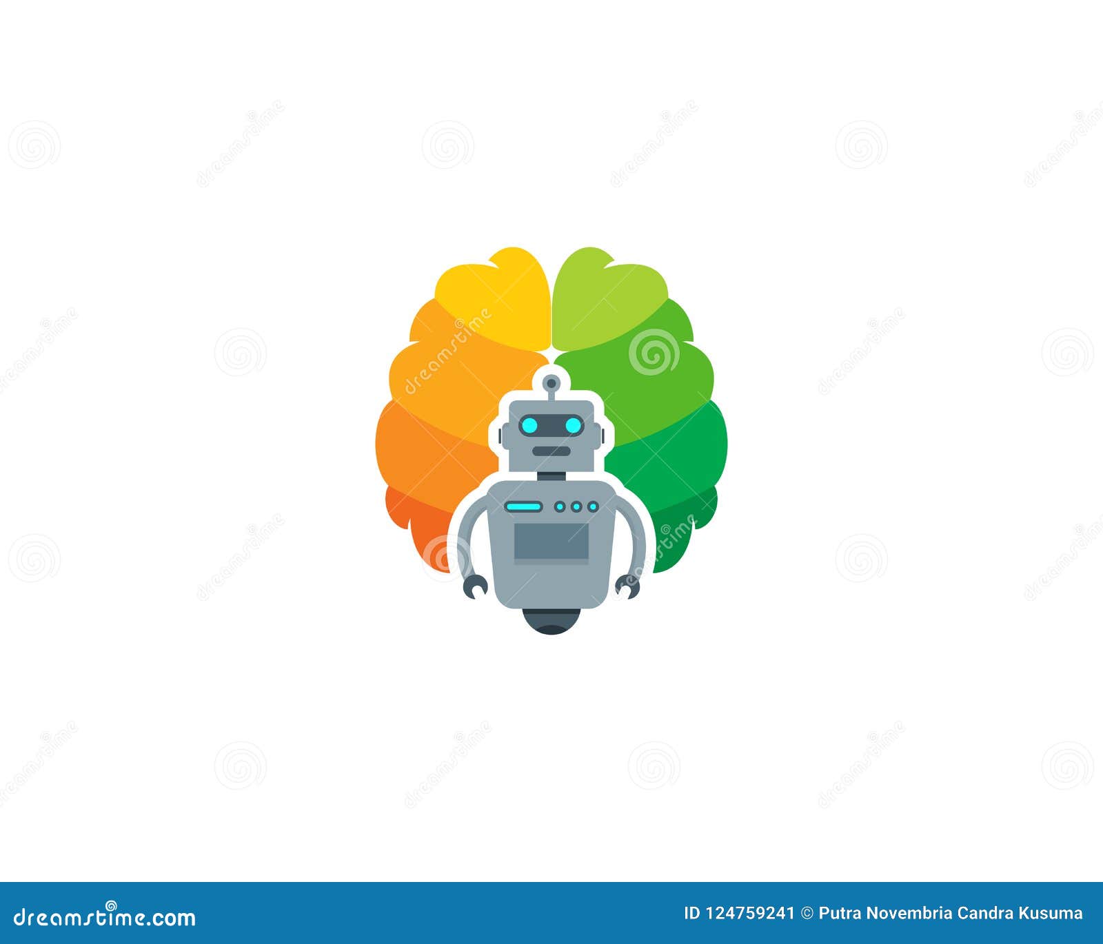 Robot Brain Logo Icon Design Stock Vector - Illustration of icon ...
