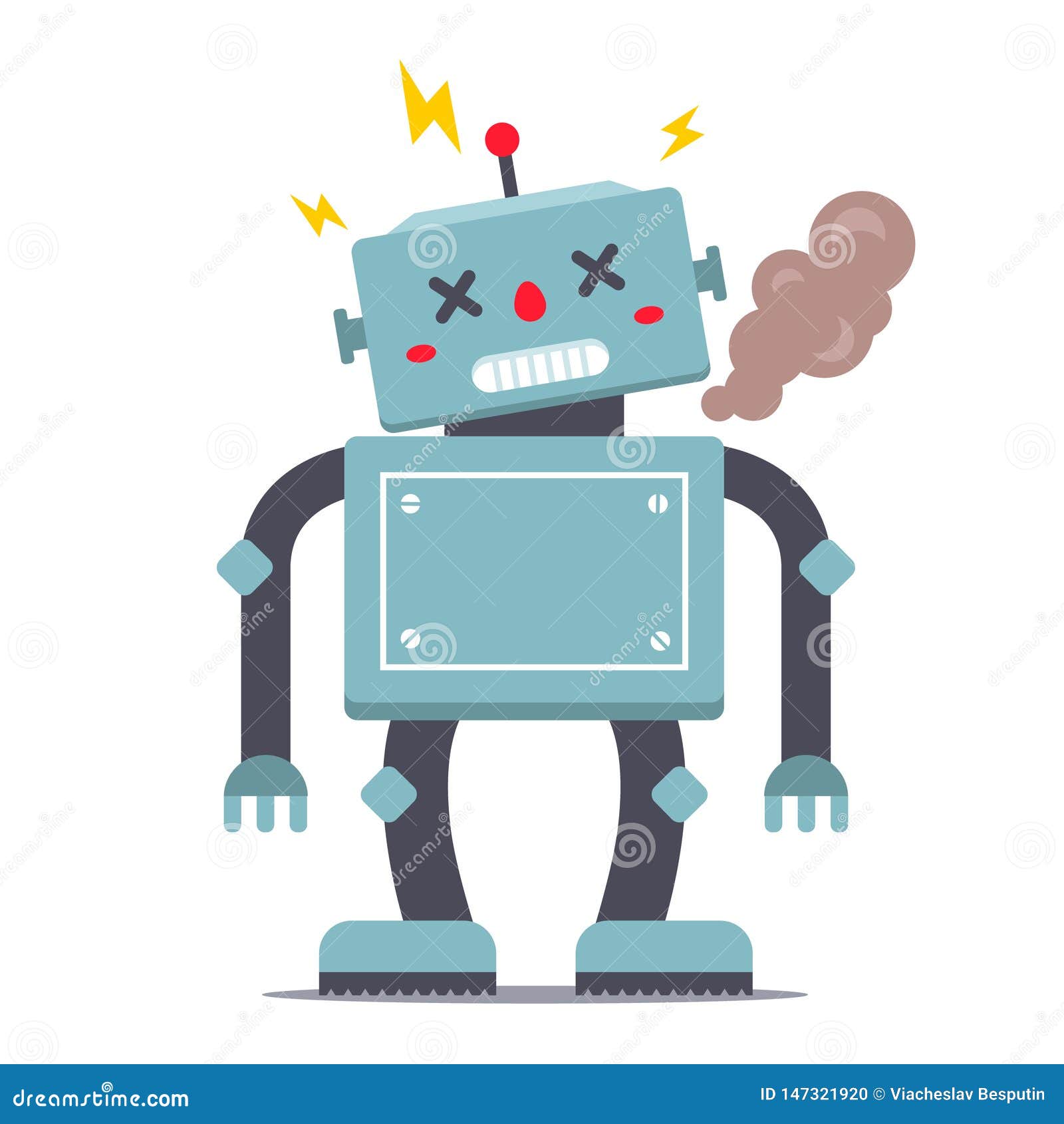 Robot Stuck In A Hole Metaphor Royalty-Free Stock Image | CartoonDealer ...