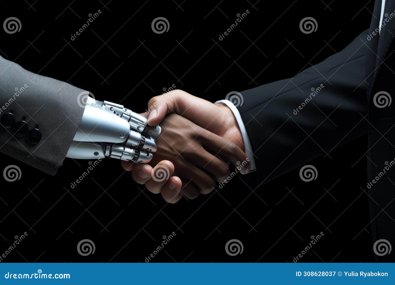 Robot Businessman Handshake. Generate Ai Stock Image - Image of hand ... Robot Businessman Handshake. Generate Ai Stock Image - Image of hand ...