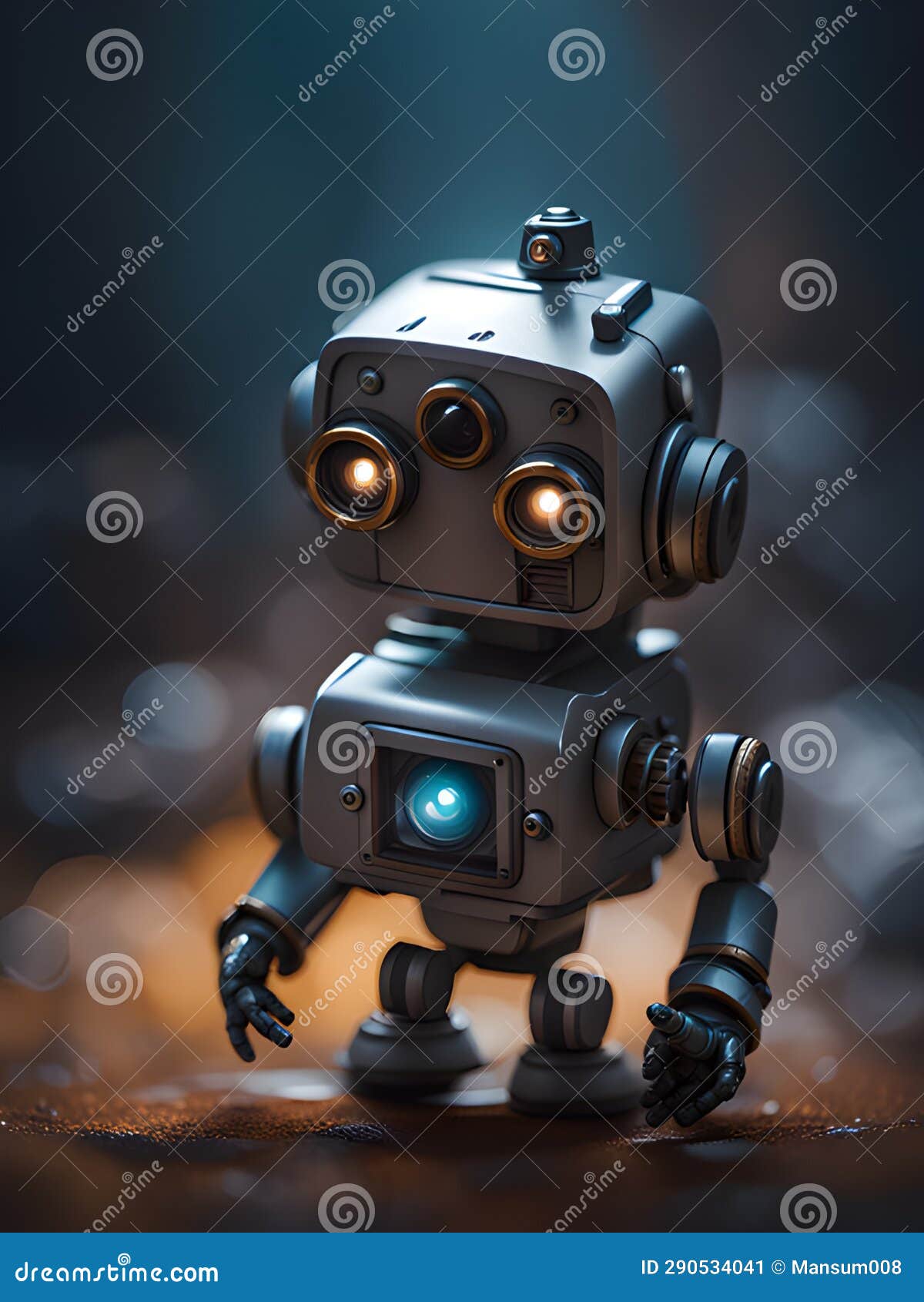 Robot with Camera, Digital Illustration Stock Illustration ...