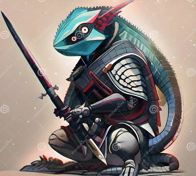 The Robot Chameleon Monster Stock Photo - Image of elements, robot ...