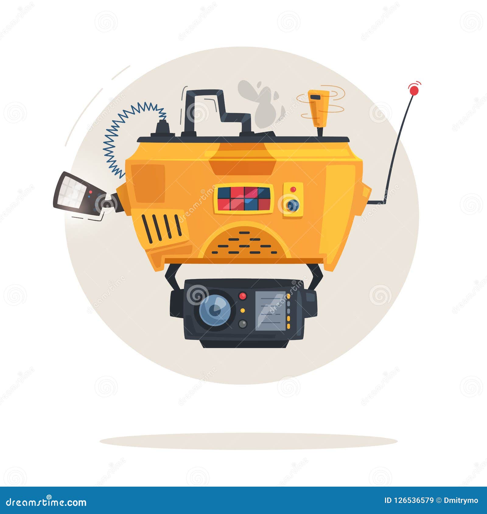 Robot Character. Technology, Future. Cartoon Vector Illustration Stock ...