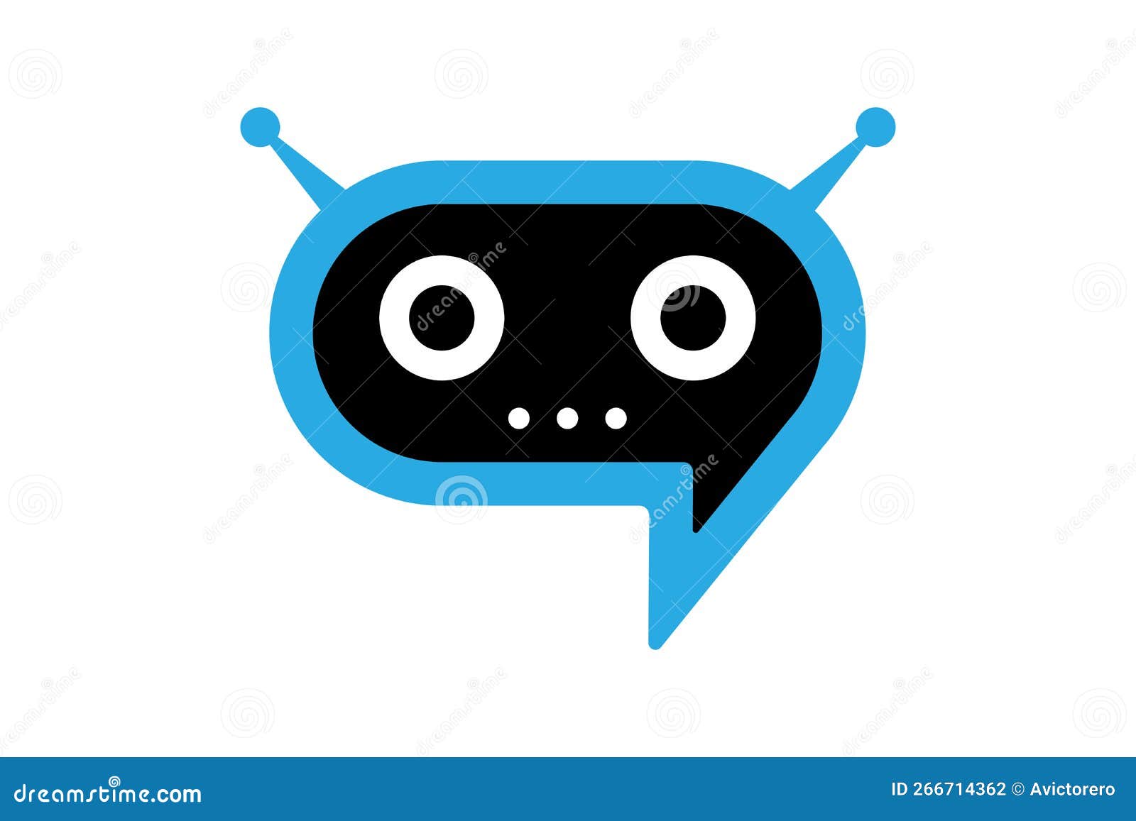 Robot Chat Bot Icon Symbol for Support Service Concept Stock Vector ...