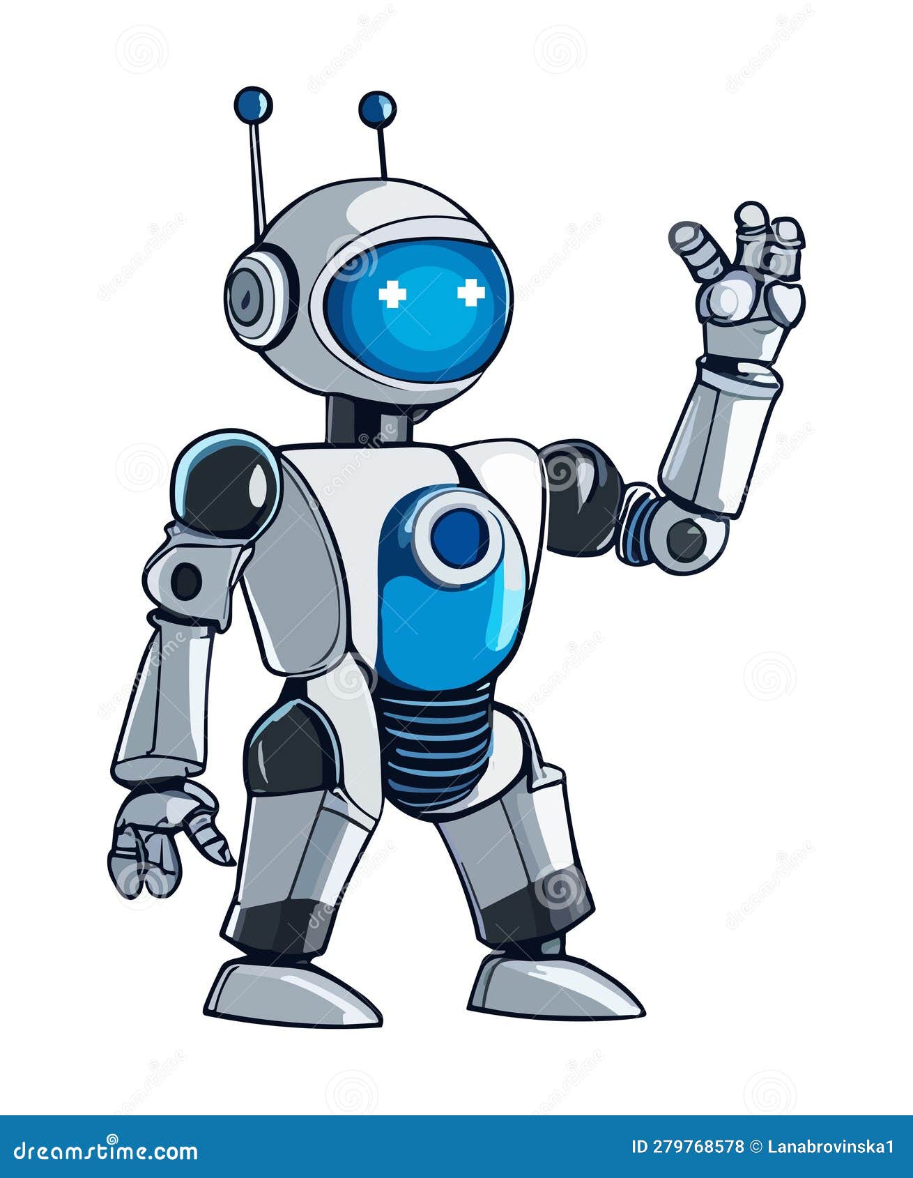 Robot, Chatbot, AI Bot Character, Cartoon Mascot. Stock Vector ...
