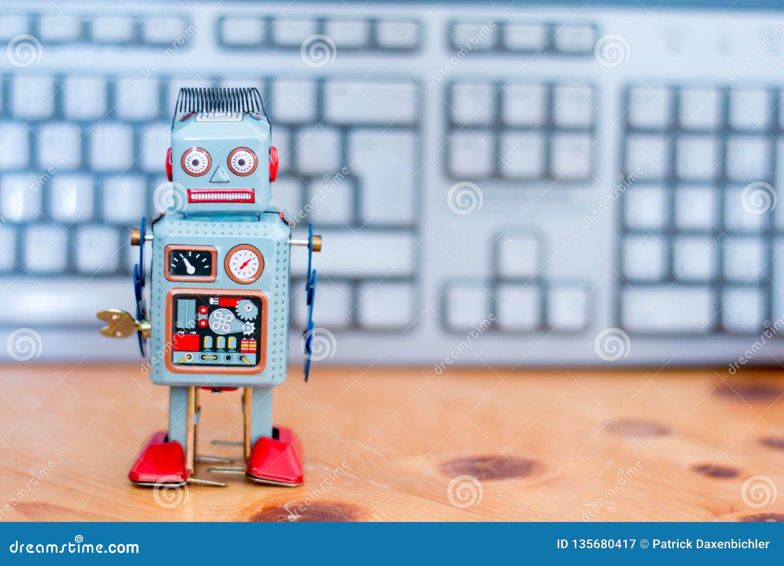 Symbol For A Chatbot Or Social Bot And Algorithms Program Code In The Background Stock Image