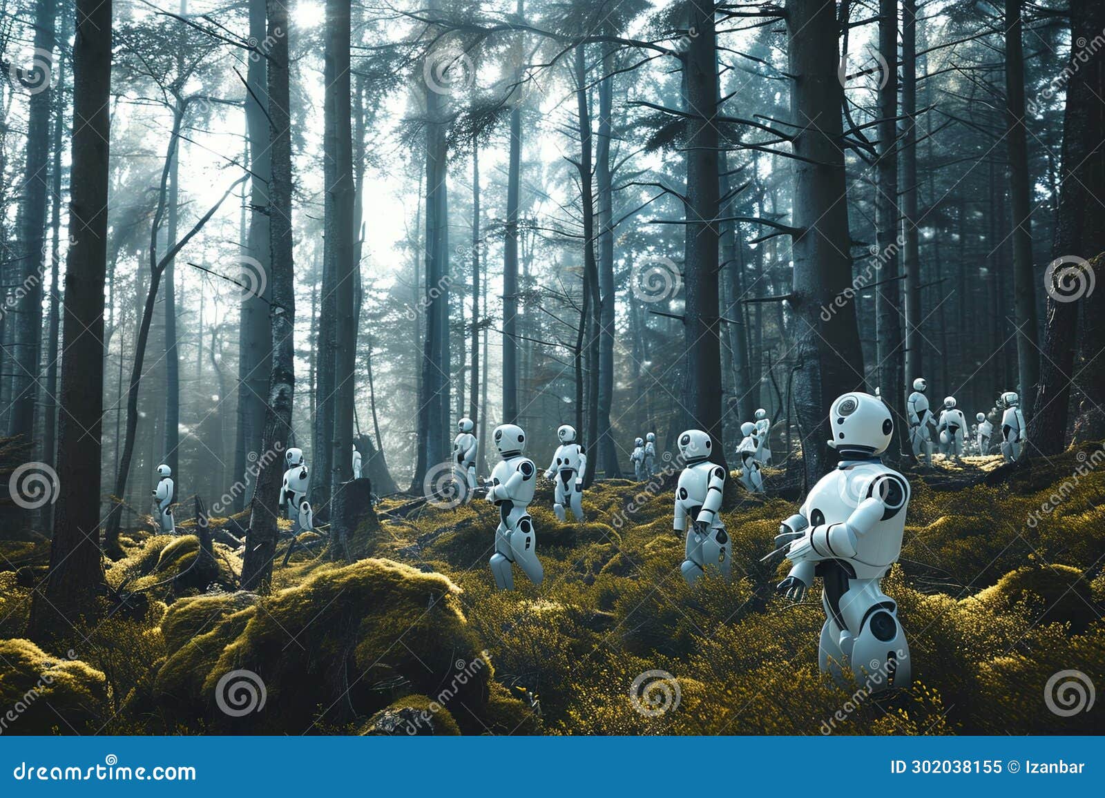 Robot Choir in a Haunted Forest: Imagine a Spooky Forest Filled with ...