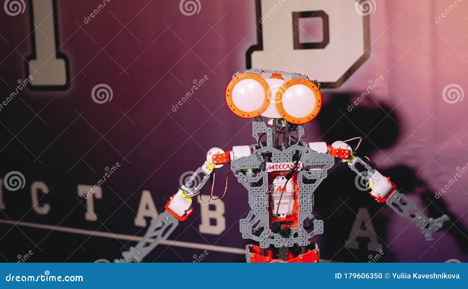 Kharkiv, Ukraine - 09 November 2019: Meccano Constructor Robot Rides ...