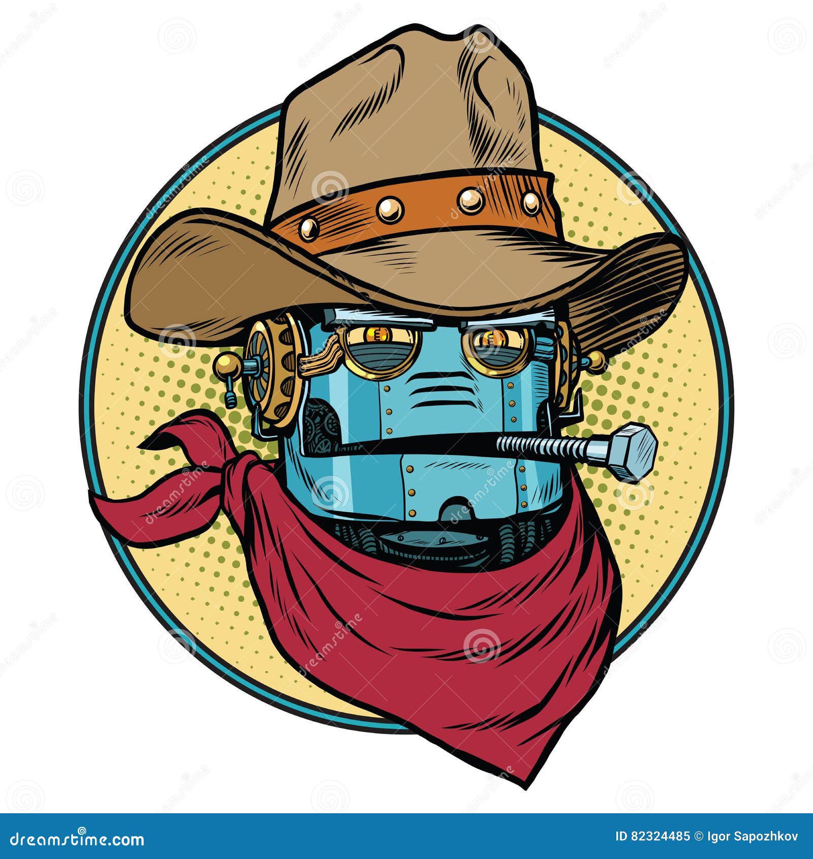 Cowboy Leader With Rifle, Cartoon Character | CartoonDealer.com #72341815