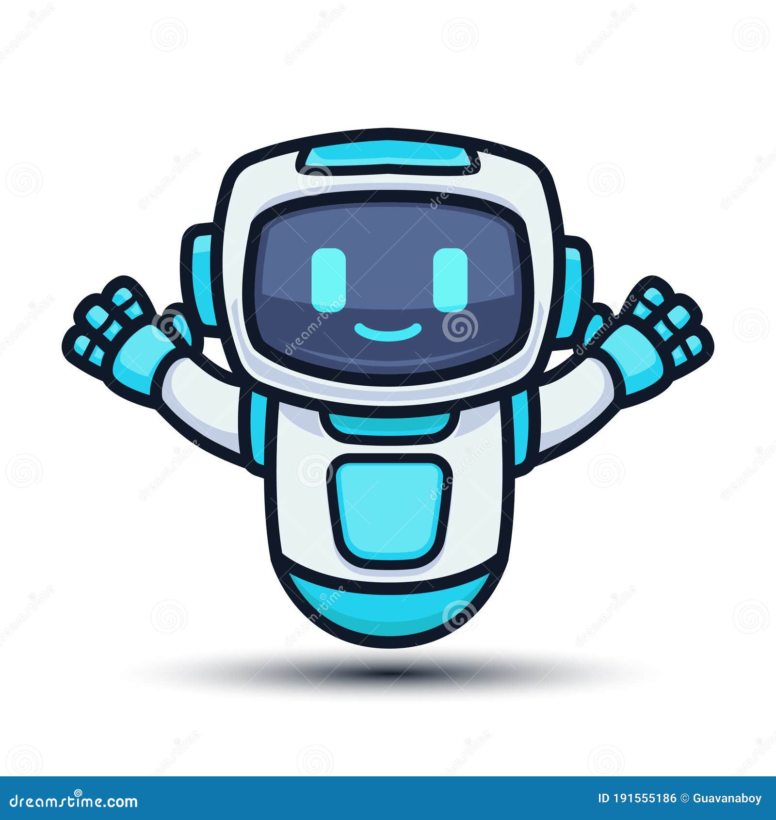 Robot Cute Icons And Characters Vector Illustration | CartoonDealer.com ...