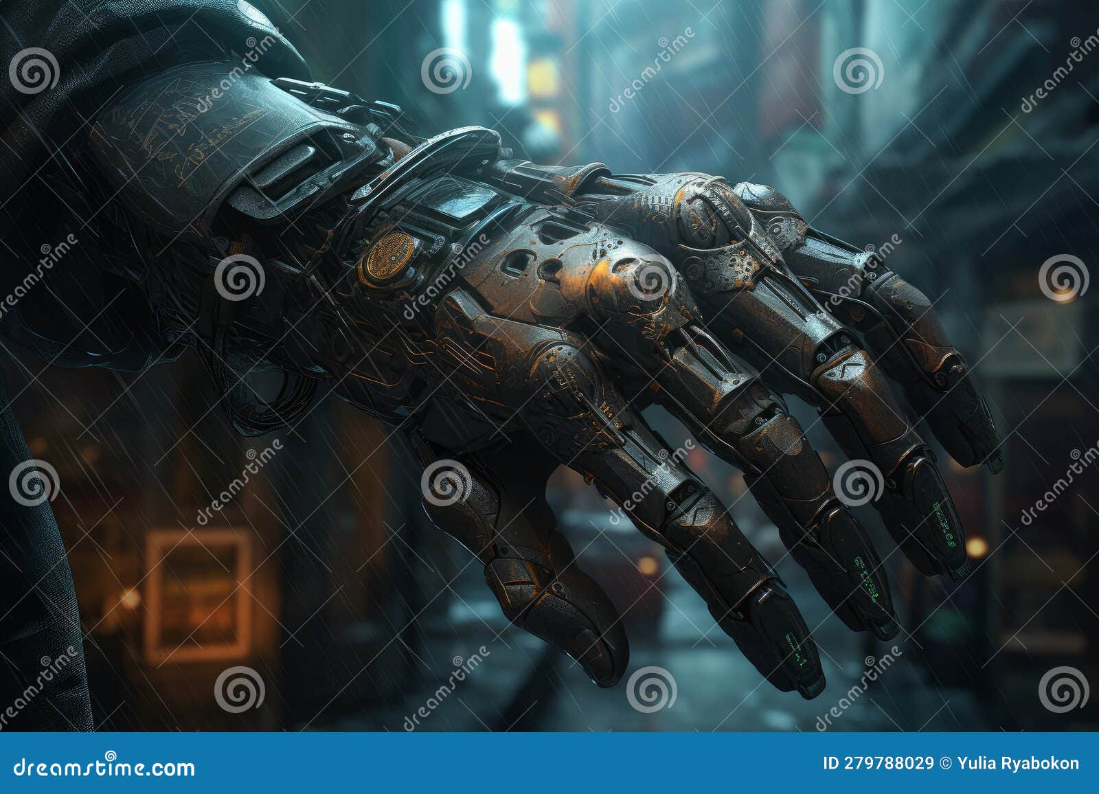 Robot Cyber Future Futuristic Humanoid With Drone Technology ...