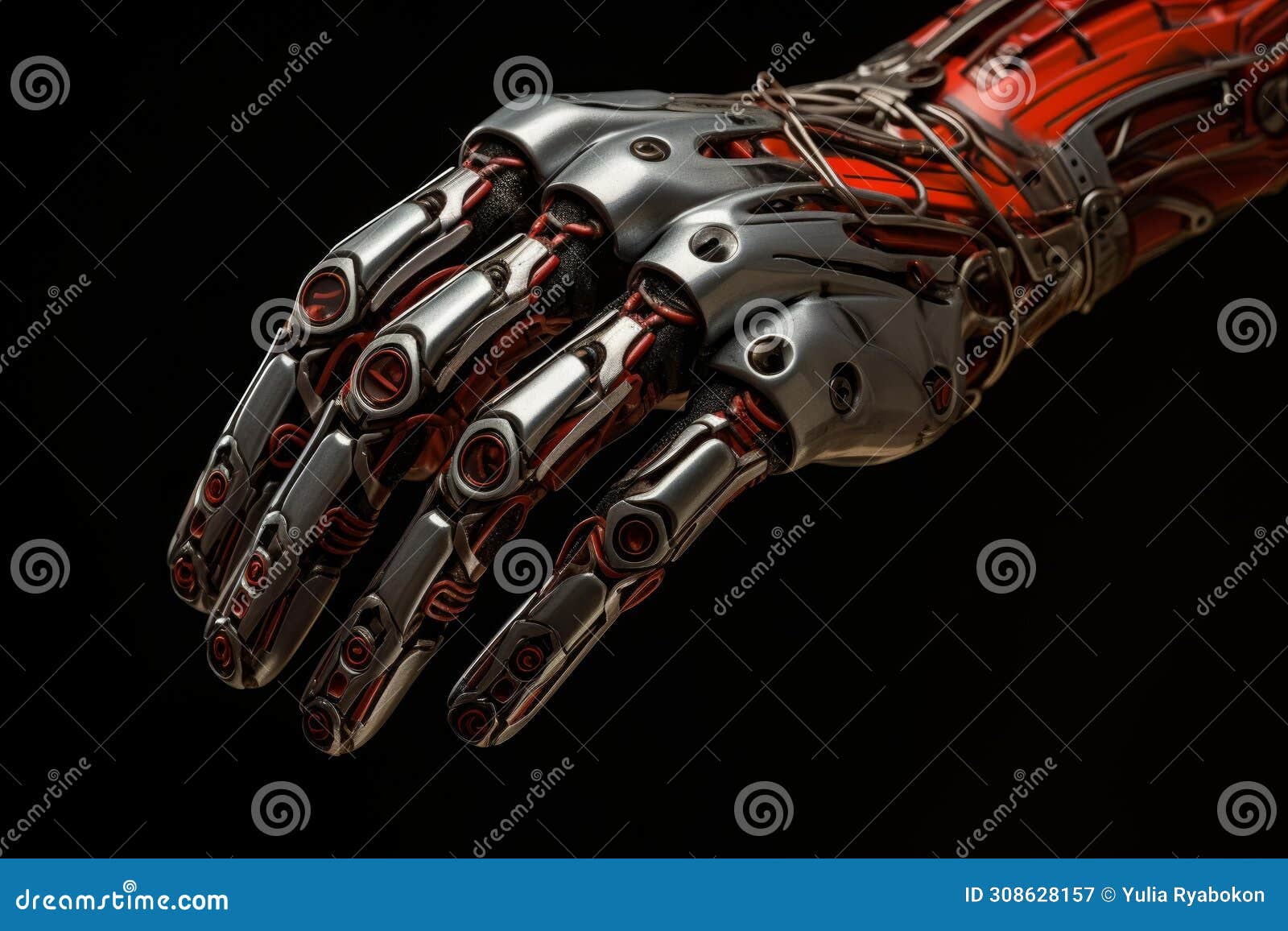 Robot Cyber Hand. Generate Ai Stock Image - Image of choice, digital ...