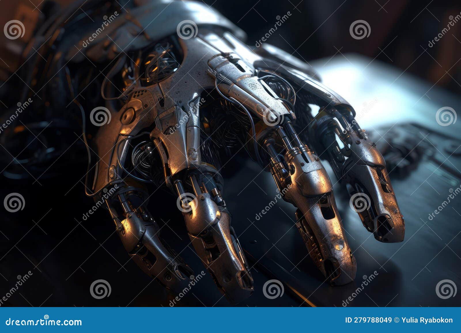 Robot Cyber Future Futuristic Humanoid Hold Box Product Technology ...