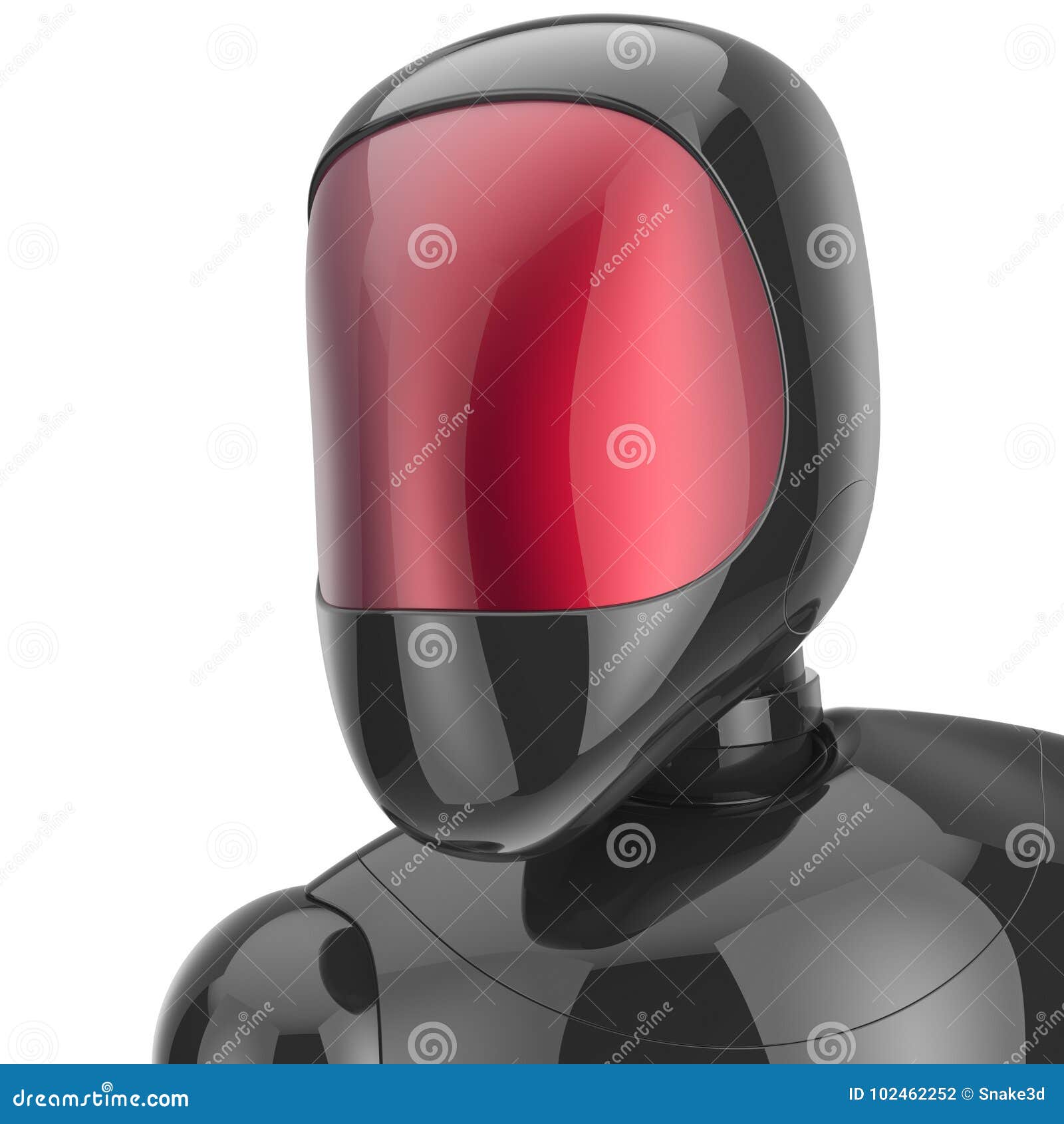 Robot Cyborg Android Futuristic Bot Artificial Character Avatar Stock ...