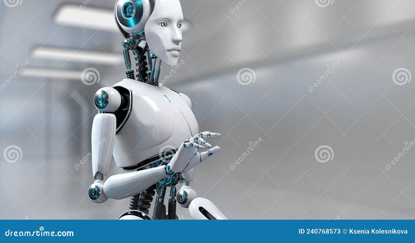 Robot Cyborg 3d Render Innovation Technology Robotisation Stock ...