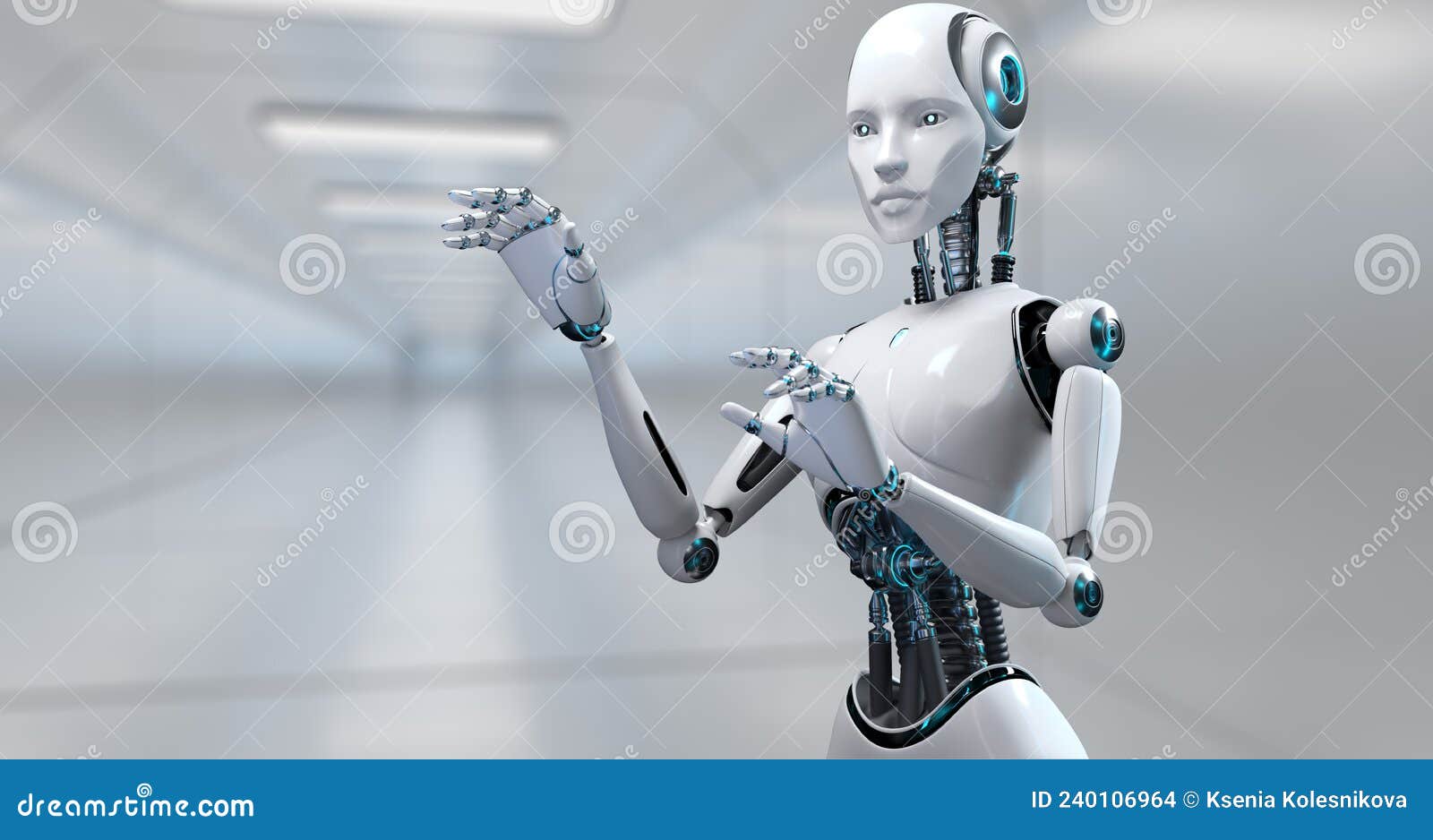 Robot Cyborg 3d Rendre L'innovation Technologie Robotisation ...