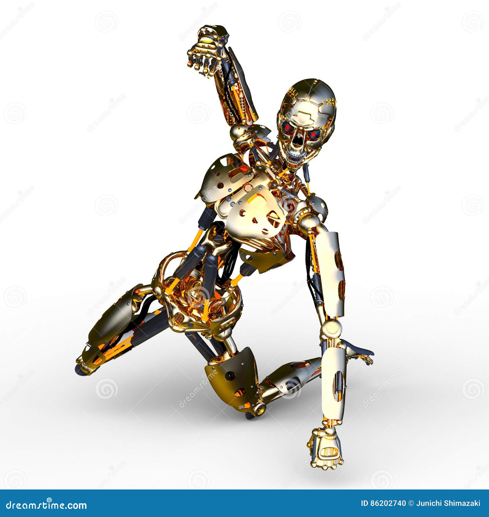 Robot stock illustration. Illustration of skeleton, robotics - 86202740
