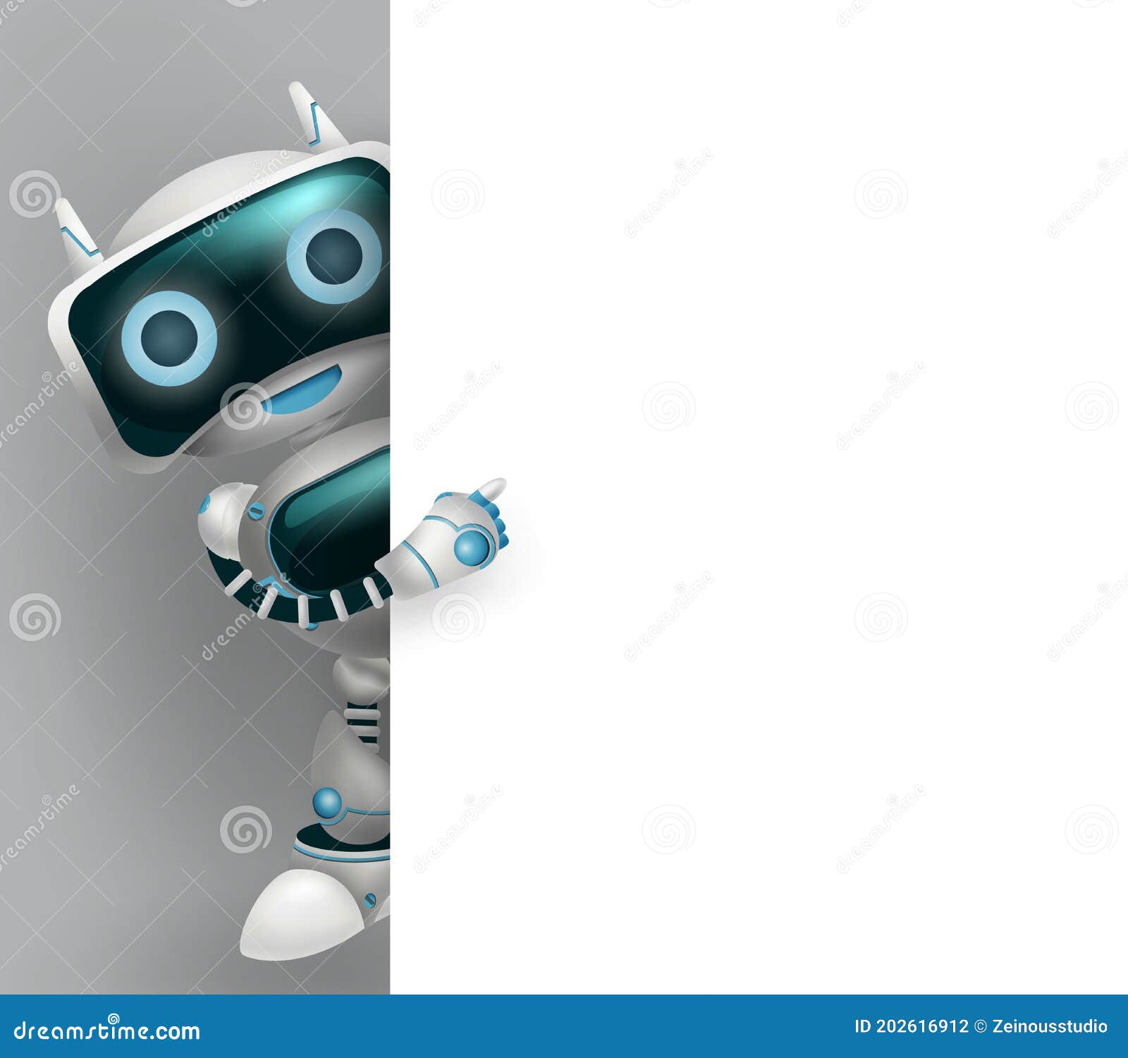 Robot 3d Character Vector Background Design. Robotic Character Showing ... Robot 3d Character Vector Background Design. Robotic Character Showing ...