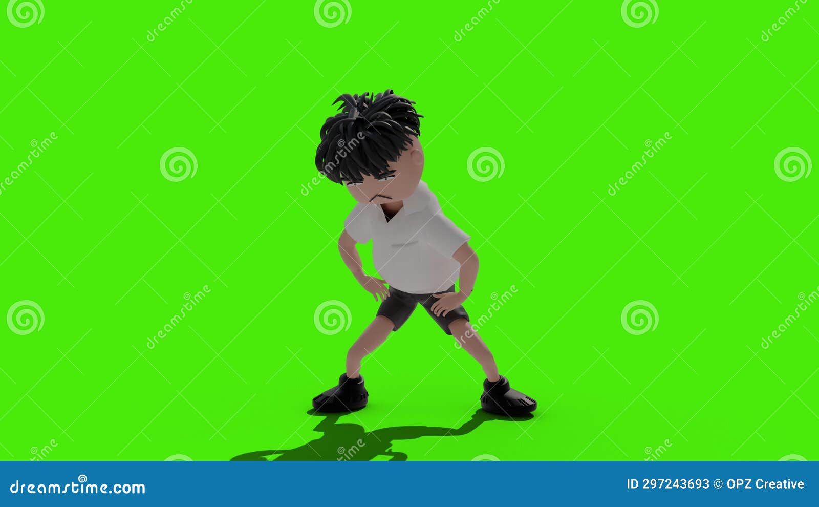 Robot Dancing Transparent on Background for Push on Background Green ...