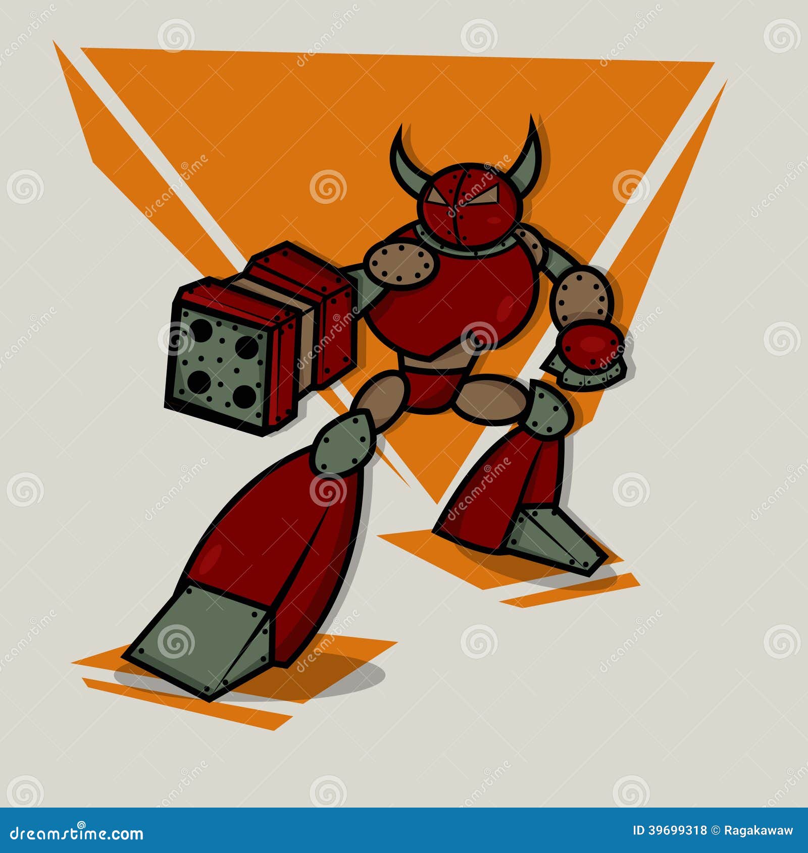 Robot de bande dessinée illustration de vecteur. Illustration of ...