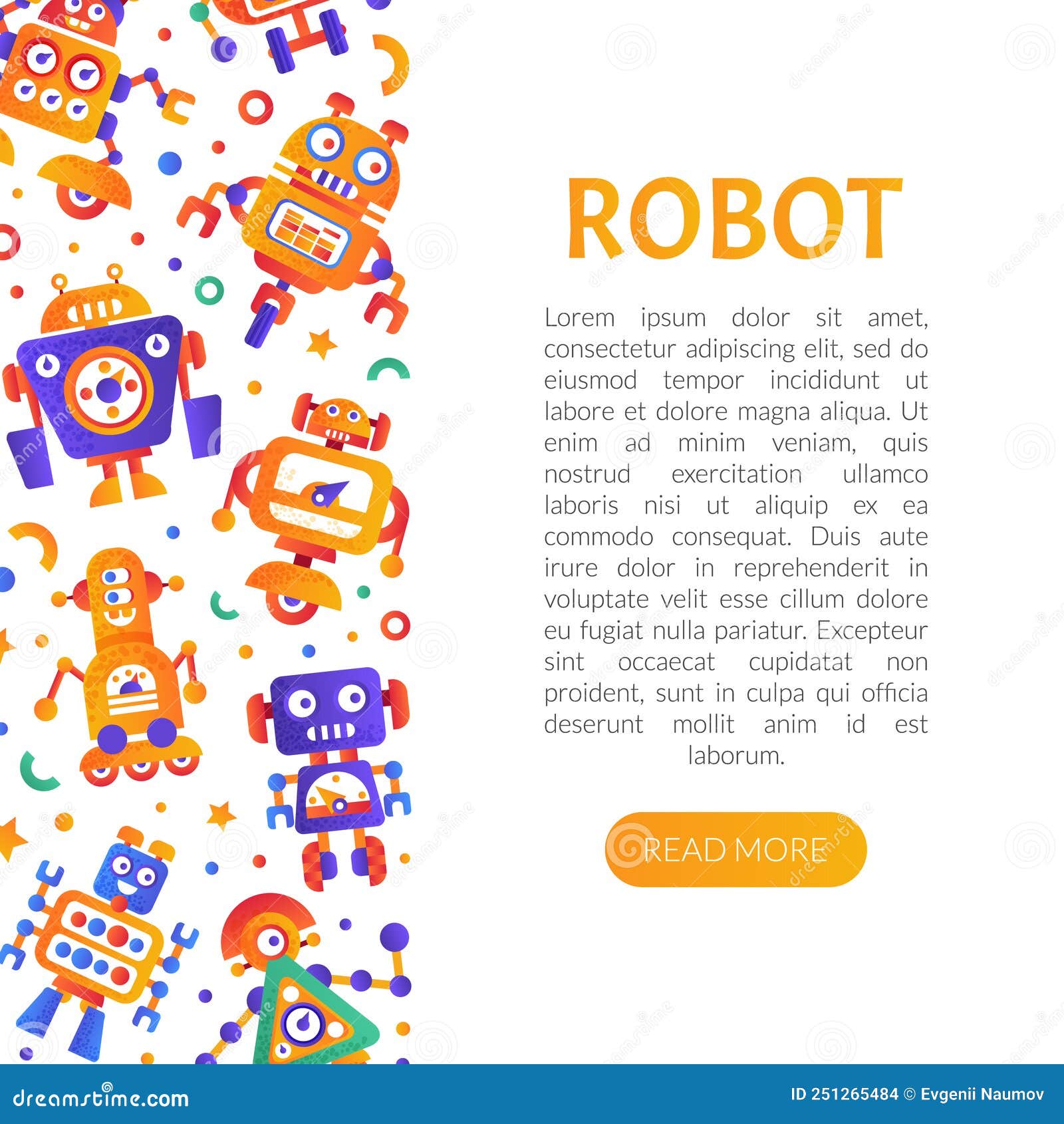 RPA Banner. Robotic Process Automation Cartoon Vector | CartoonDealer ...