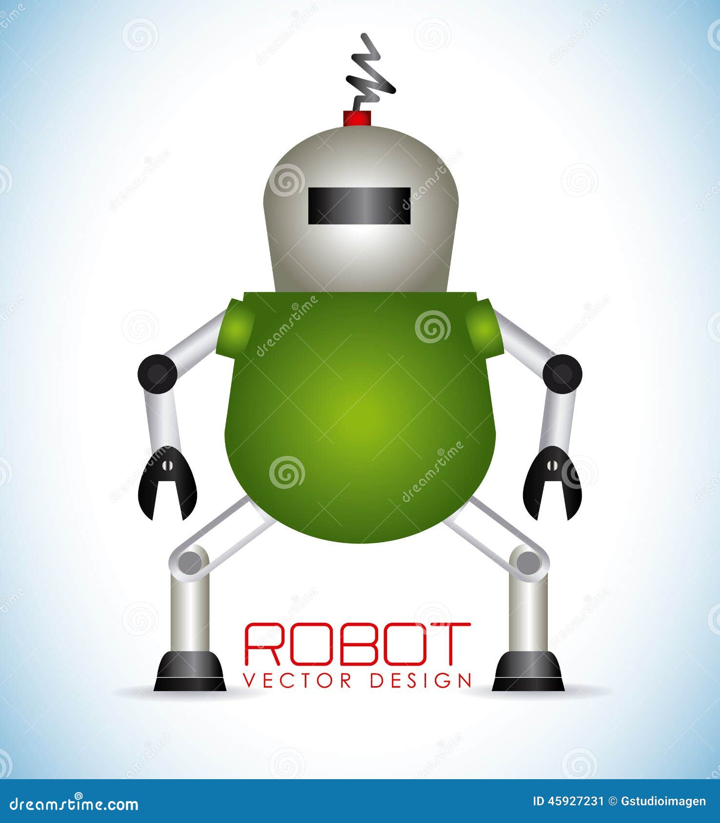 Robot design stock vector. Illustration of character - 45927231
