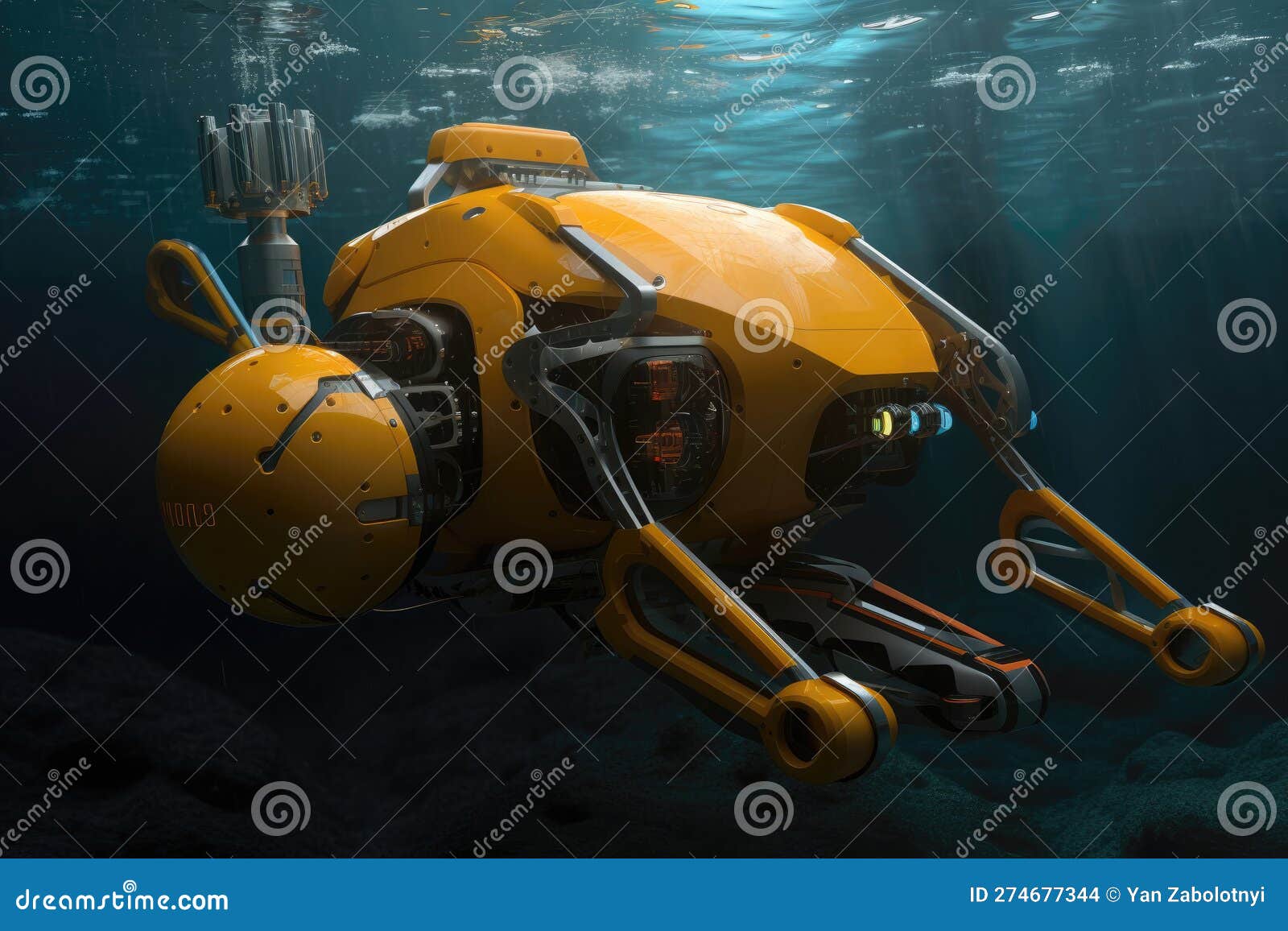 A Robot Designed For Underwater Exploration, With Advanced ...