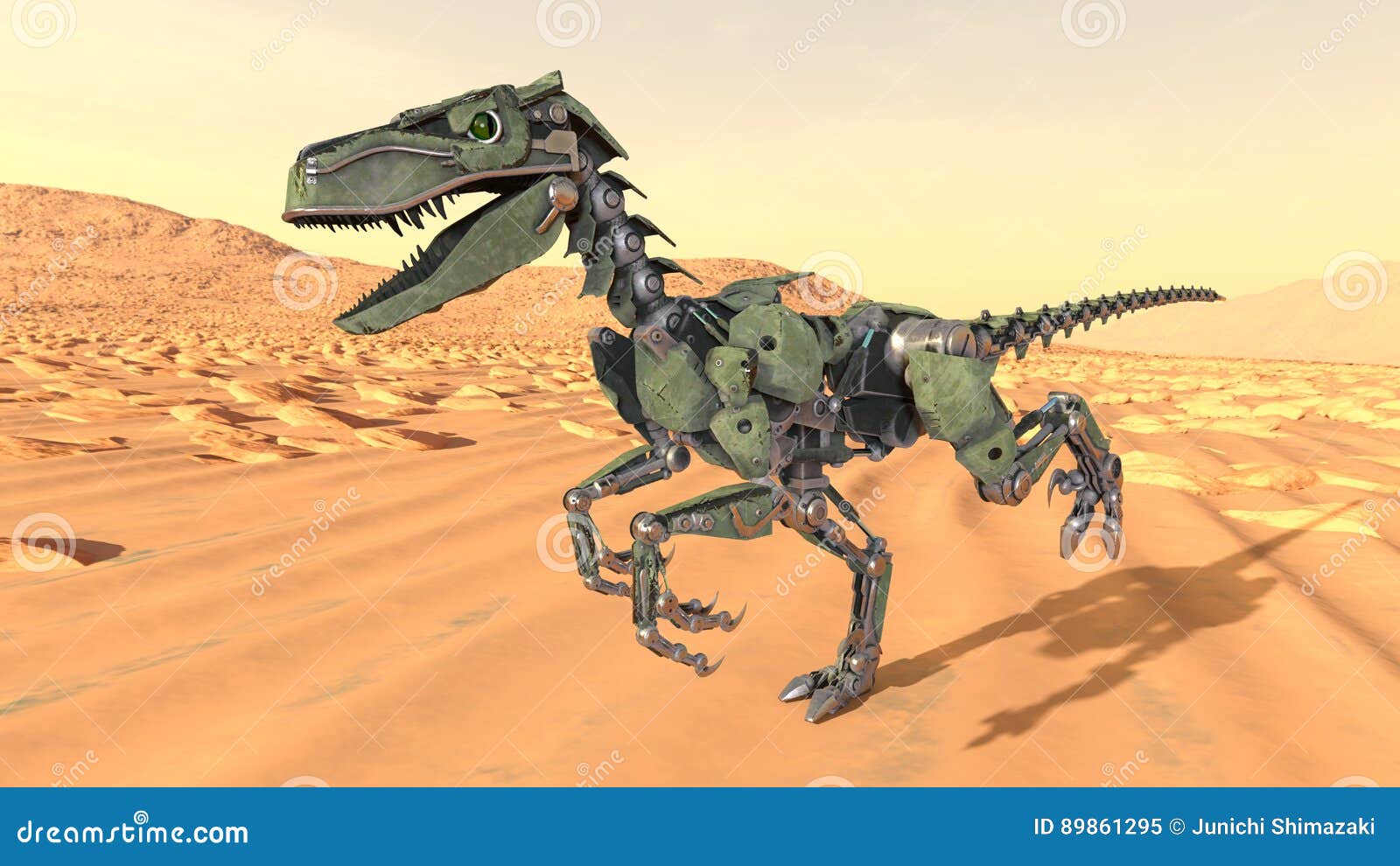 Robot Dinosaur Metal. Iron Monster Prehistoric. Mechanical T-rex Animal ...