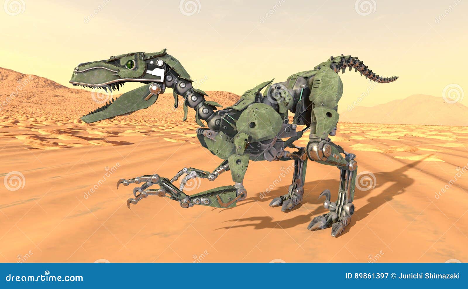 Robot Dinosaur Metal. Iron Monster Prehistoric. Mechanical T-rex Animal ...