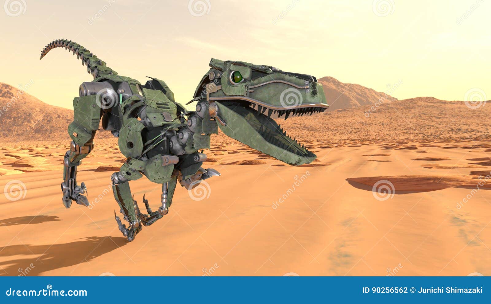 Robot dinosaur stock illustration. Illustration of monster - 90256562