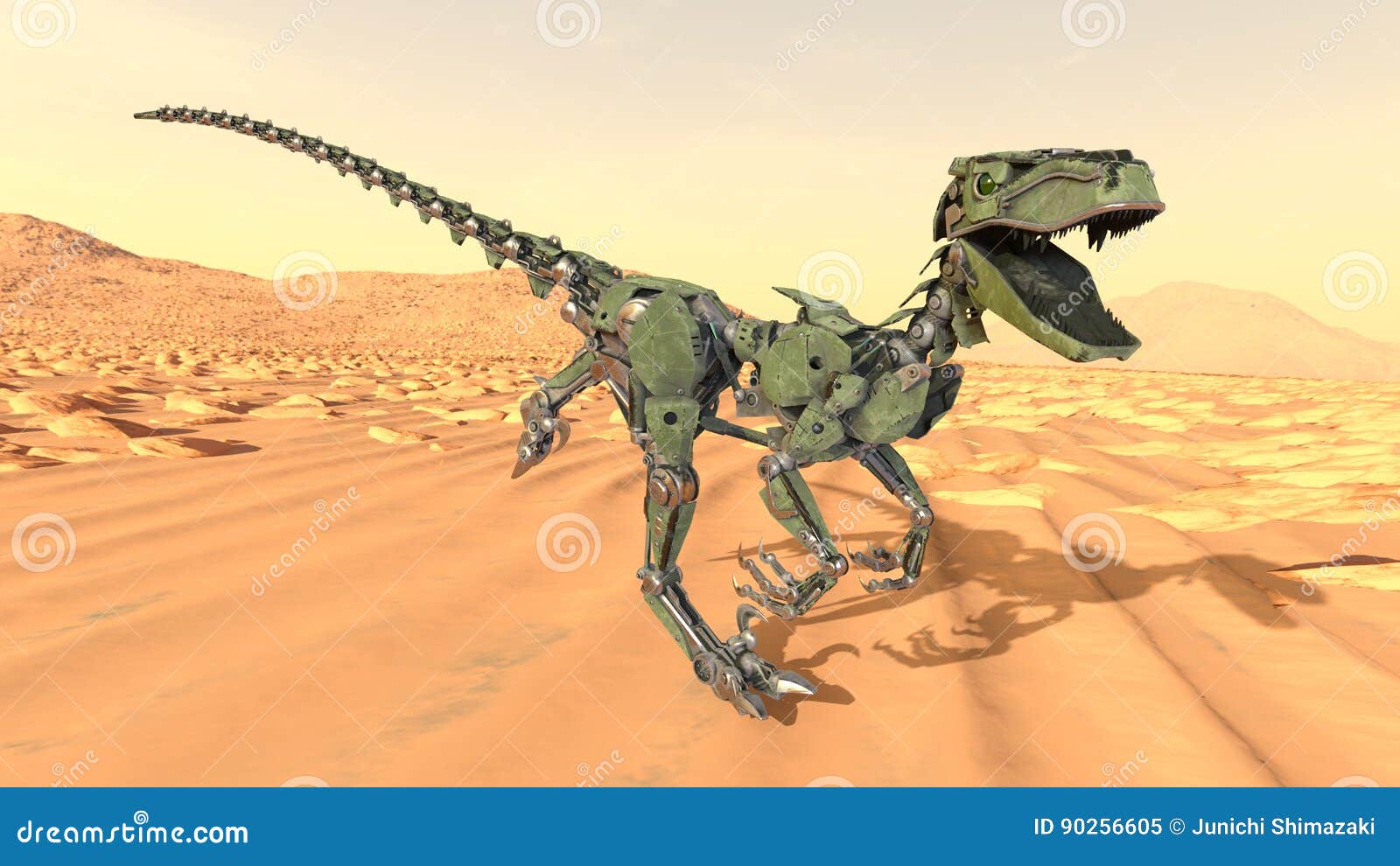 Robot dinosaur stock illustration. Illustration of future - 90256605