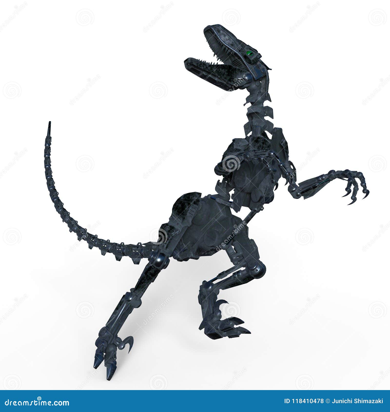 Robot dinosaur stock illustration. Illustration of machine - 118410478
