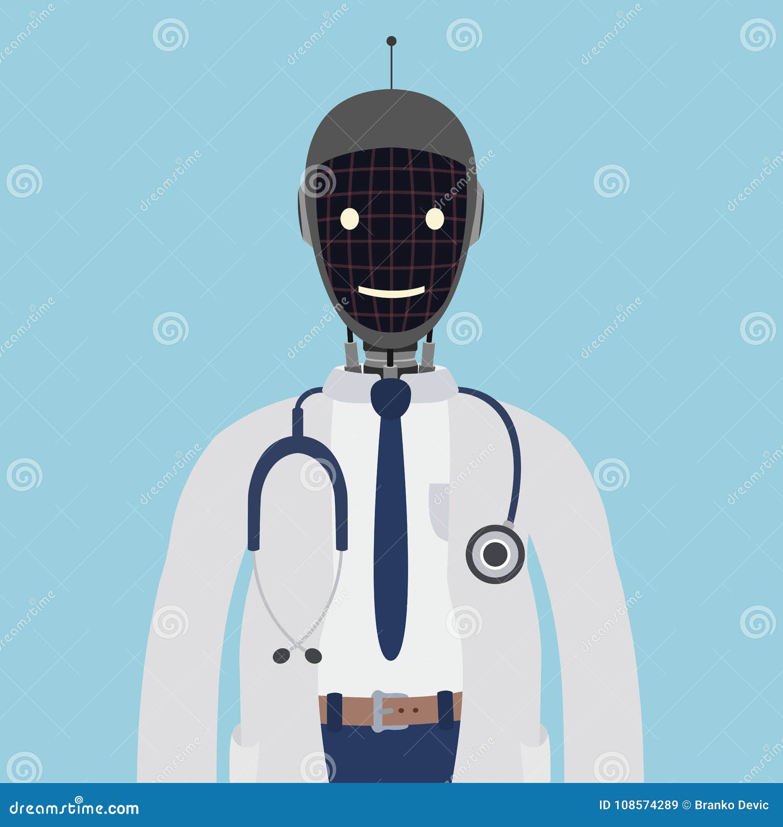 Robot Doctor Character Vector Illustrator Stock Vector - Illustration ...