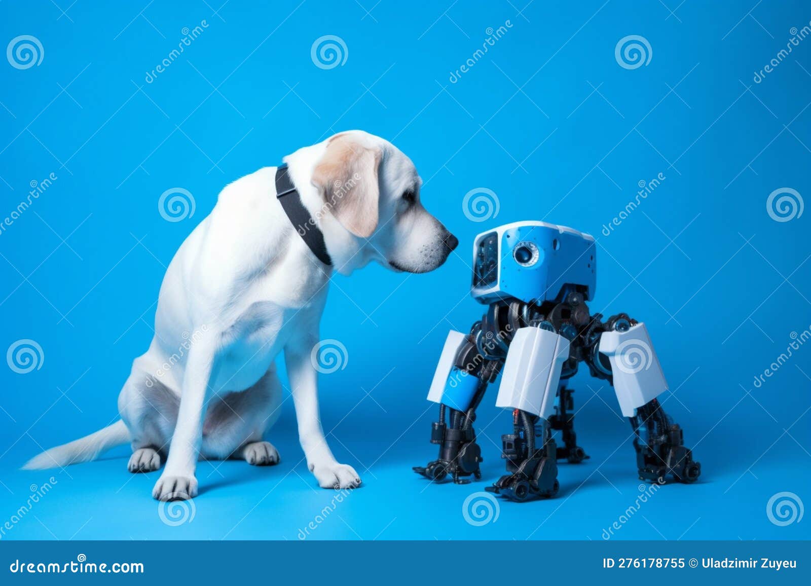 Robot Dog. Created with Generative Ai Technology Stock Illustration ...