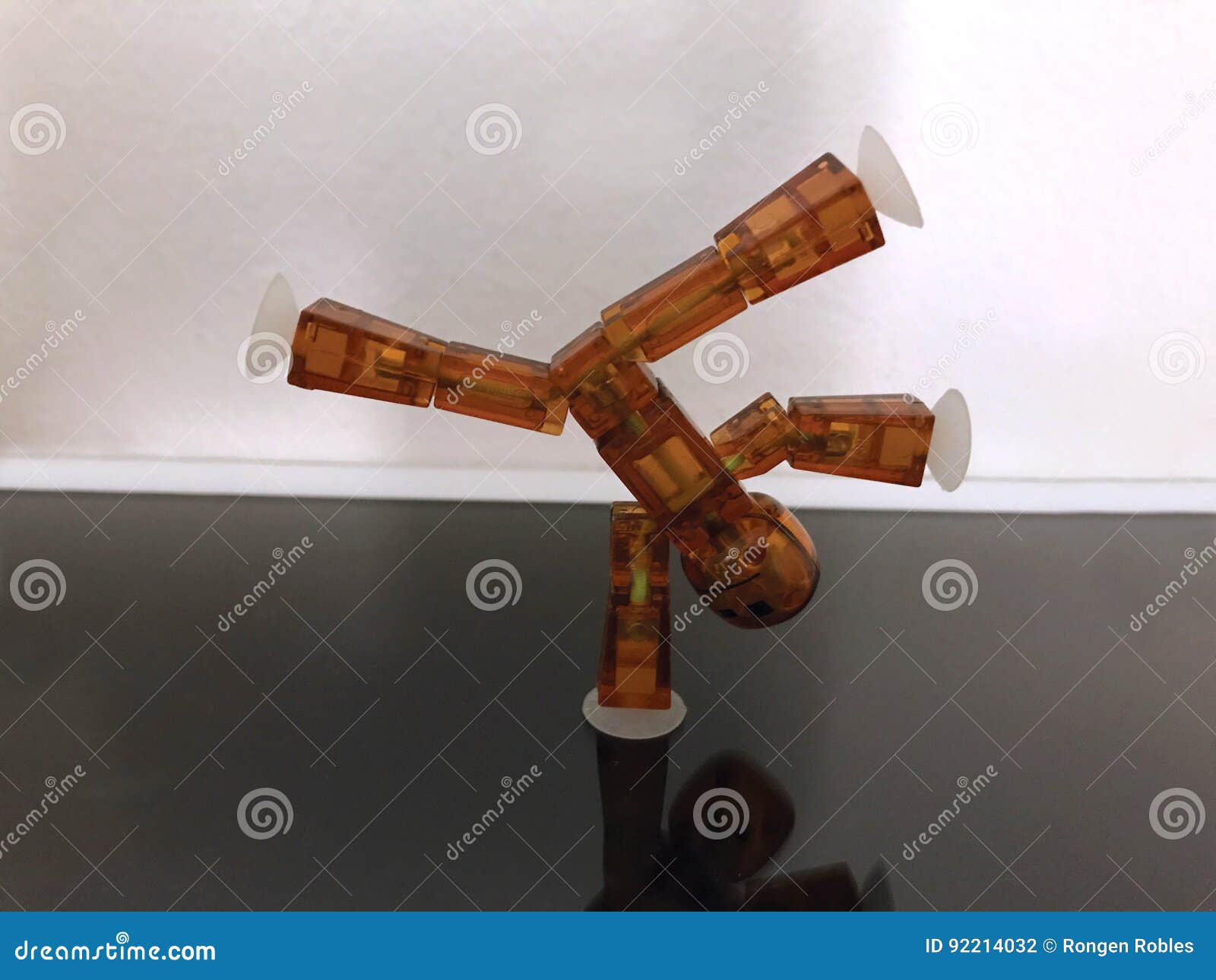 Robot doing breakdance stock photo. Image of flexibility - 92214032